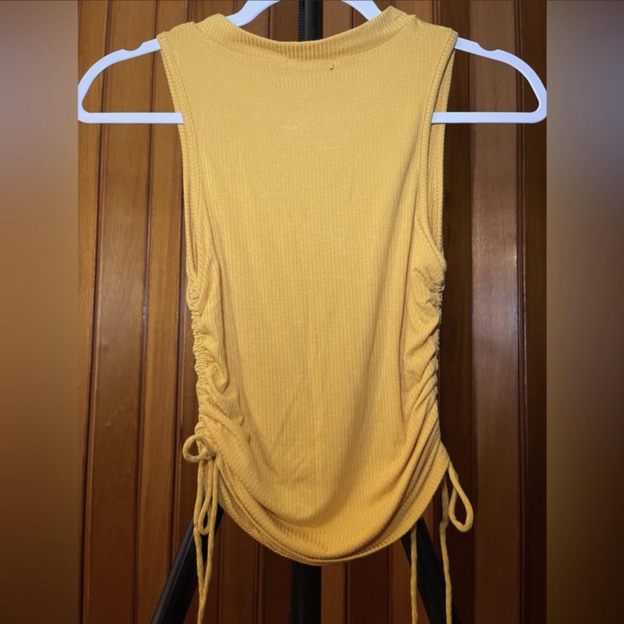 Ambiance yellow mustard colored top. NWOT. Size: Small - Depop