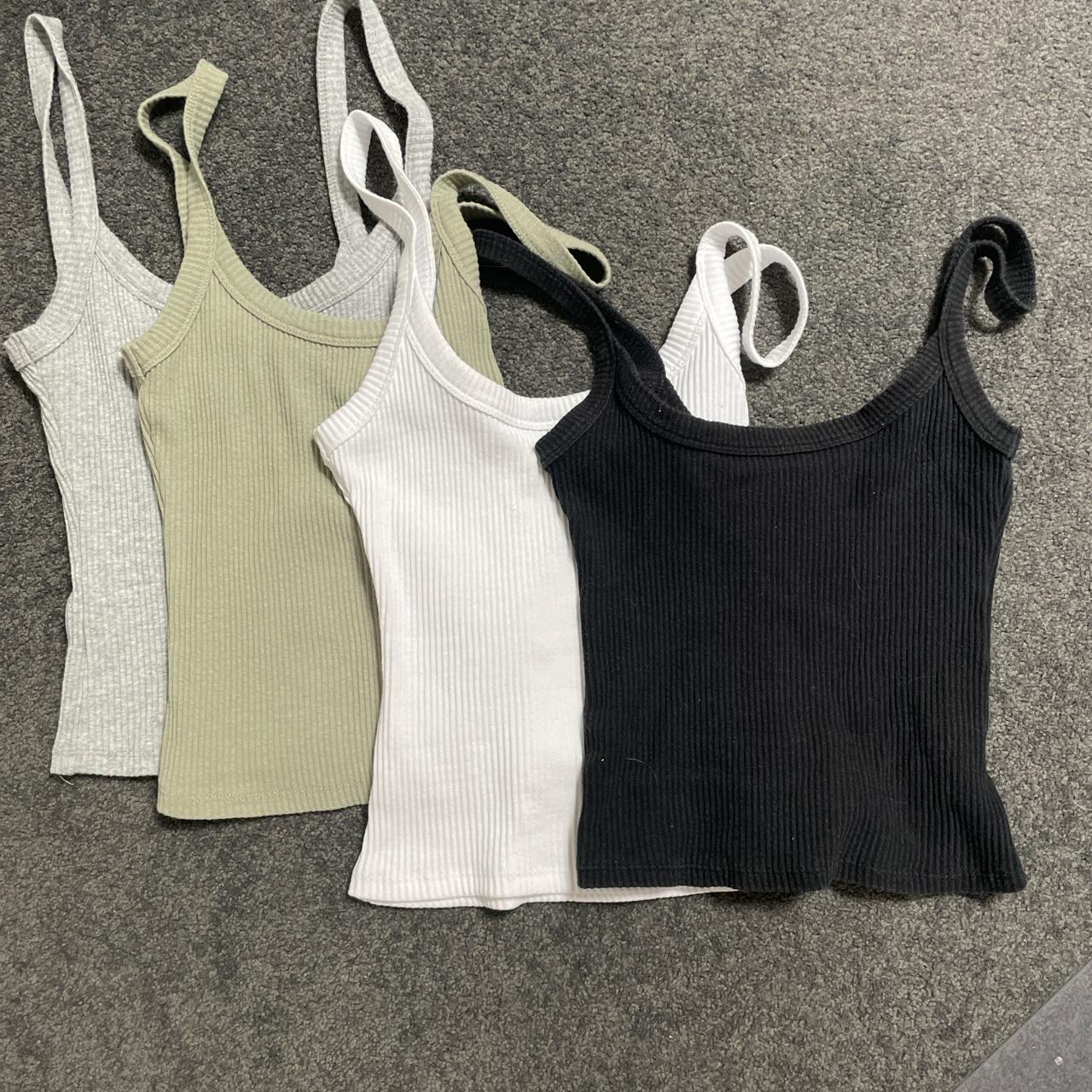 4x Supré Riri Scoop Tanks All size XS Barely worn at... - Depop