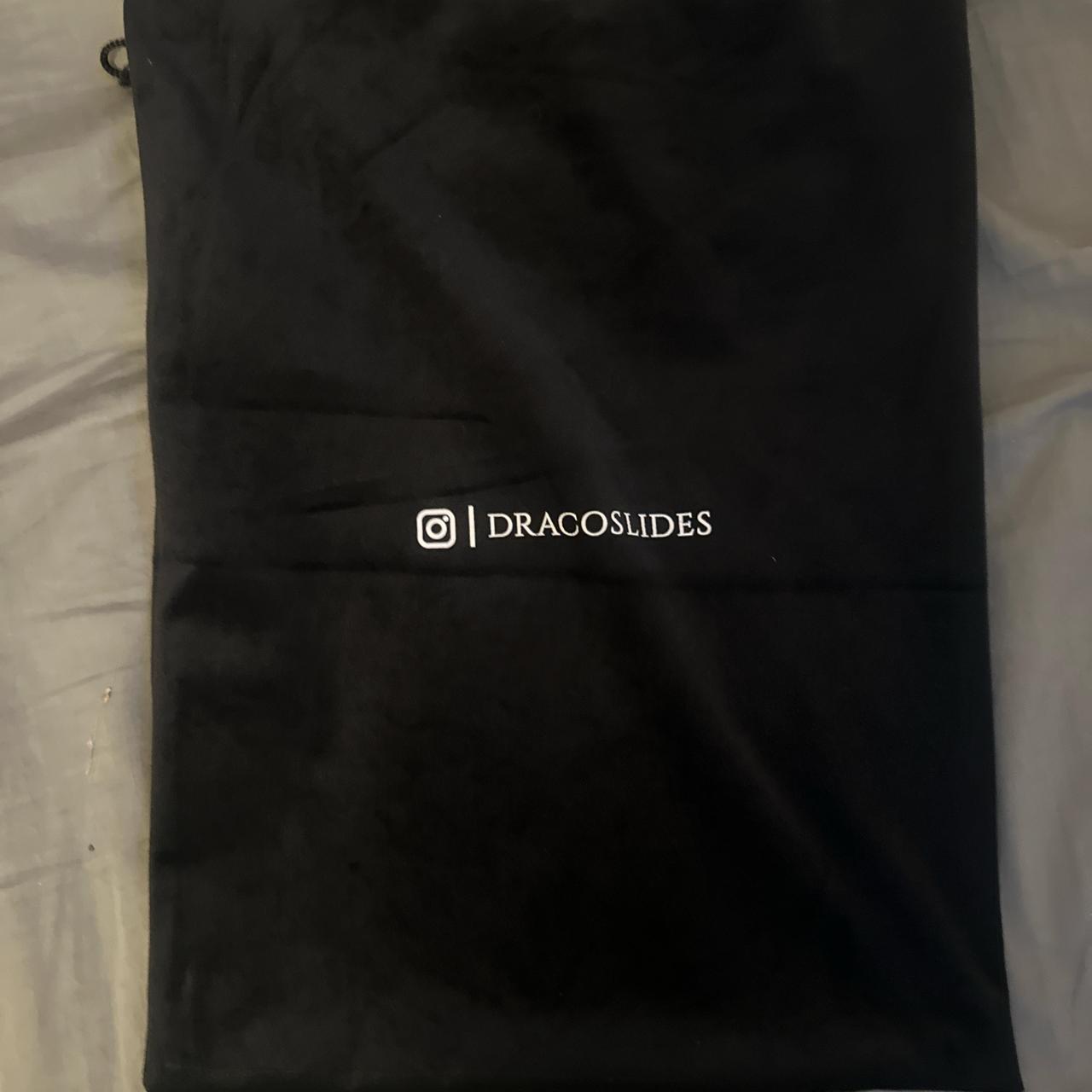 Draco black and silver slides reflective 100 percent... | Depop