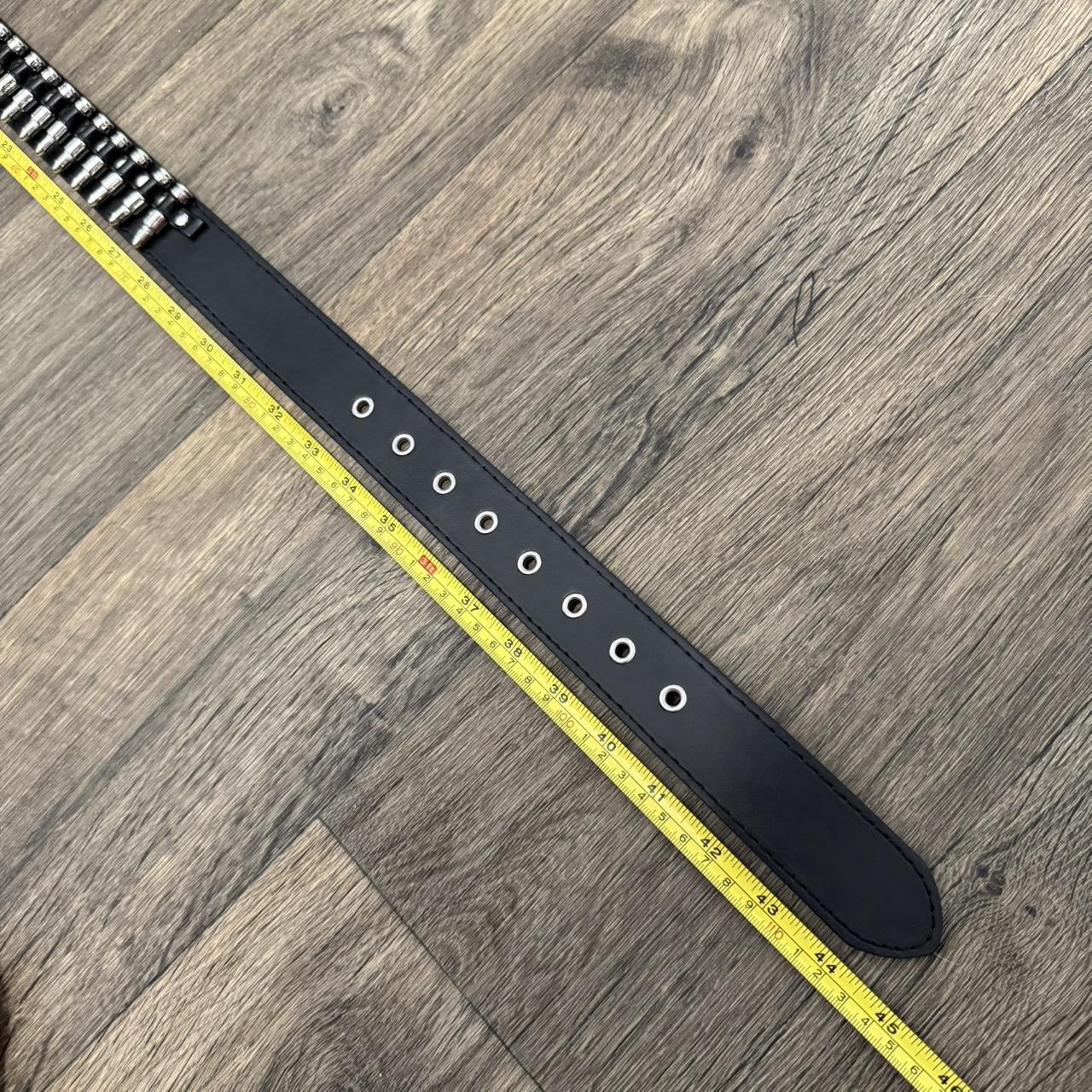 Black Bullet Belt Y2K/grunge/emo style belt,... | Depop