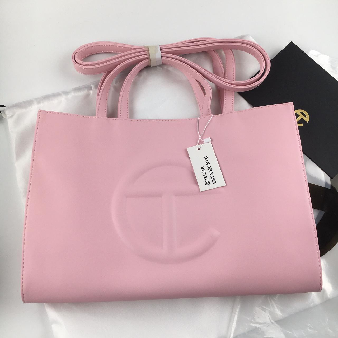 Telfar Shopping Bag Medium Bubblegum Pink Telfar... - Depop