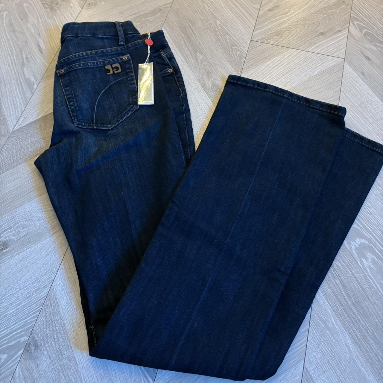 Dark blue bell bottom joes Jean archive With tags | Depop