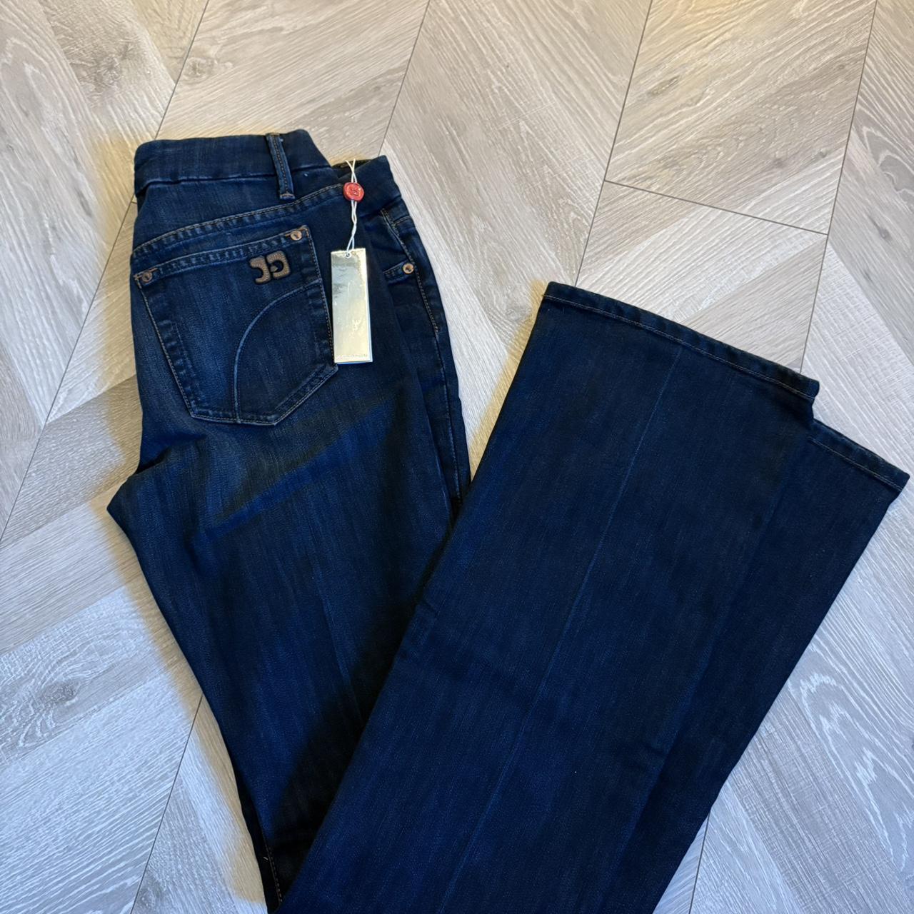 Dark blue bell bottom joes Jean archive With tags | Depop