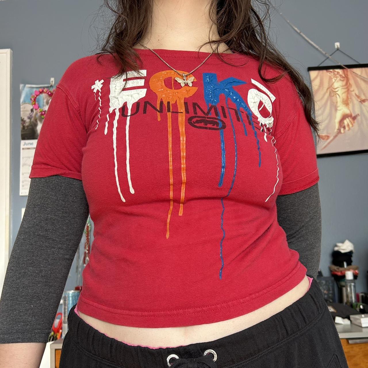 y2k kids ecko unltd shirt No flaws size kids... - Depop