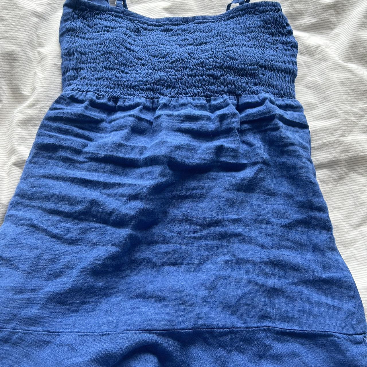 Subdued ruched mini dress. So flattering and an... - Depop