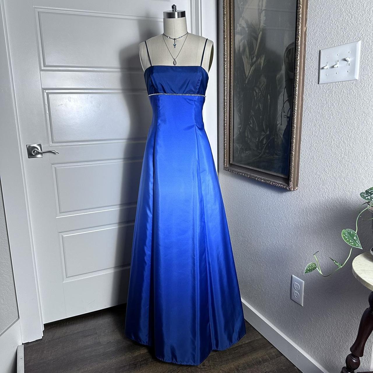 Vintage early 2000s formal prom dress. Rhinestone... - Depop