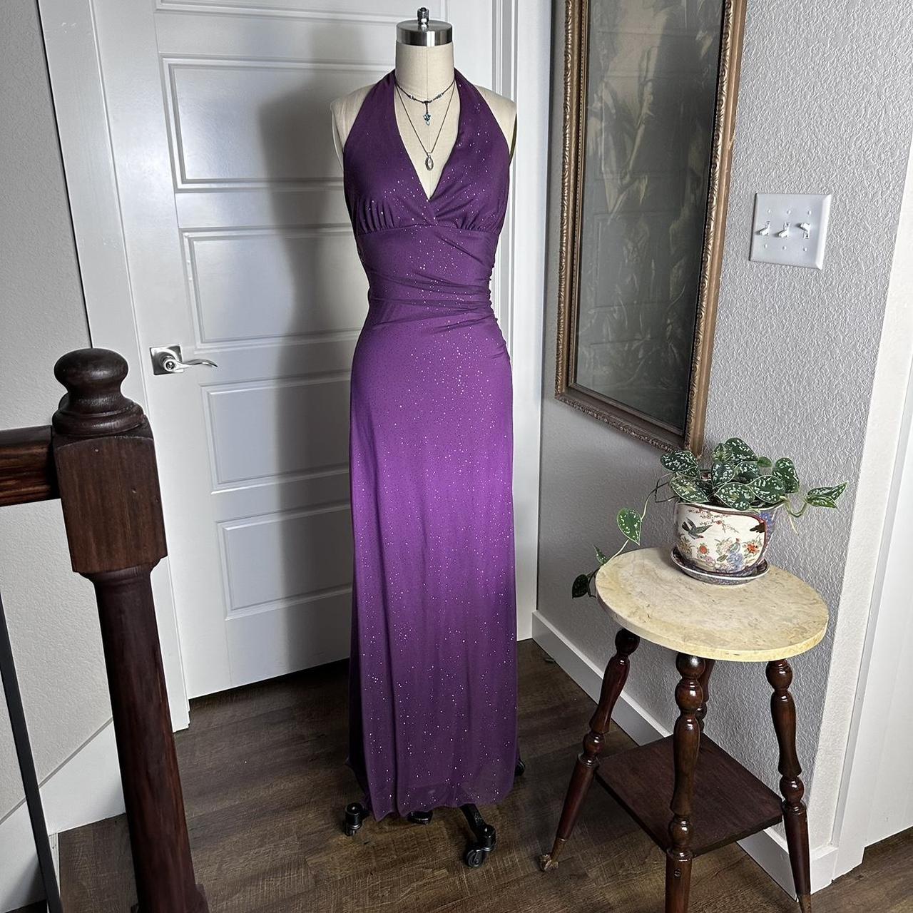 Vintage late 90s early 2000s purple ombré glitter... - Depop