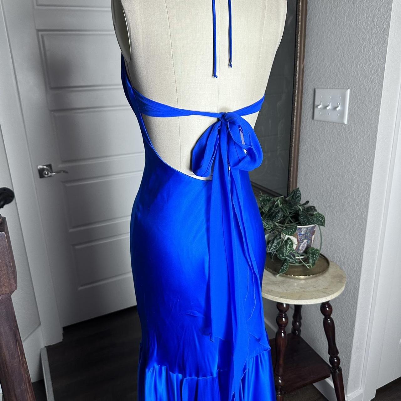 Vintage 90s early 2000s formal prom dress. low v cut... | Depop