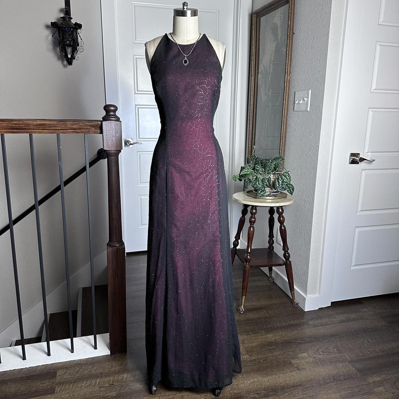 Vintage 90s early 2000s glitter floral flower print,... | Depop