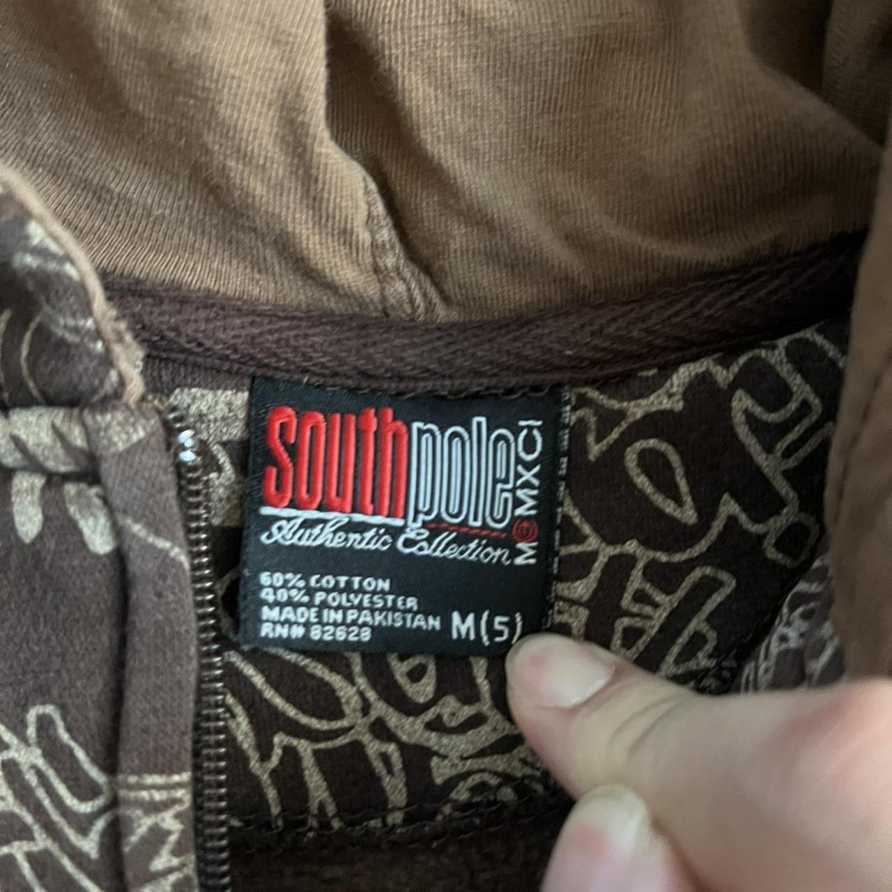 Y2K Cyber Grunge Emo Goth Brown Southpole Graffiti... | Depop