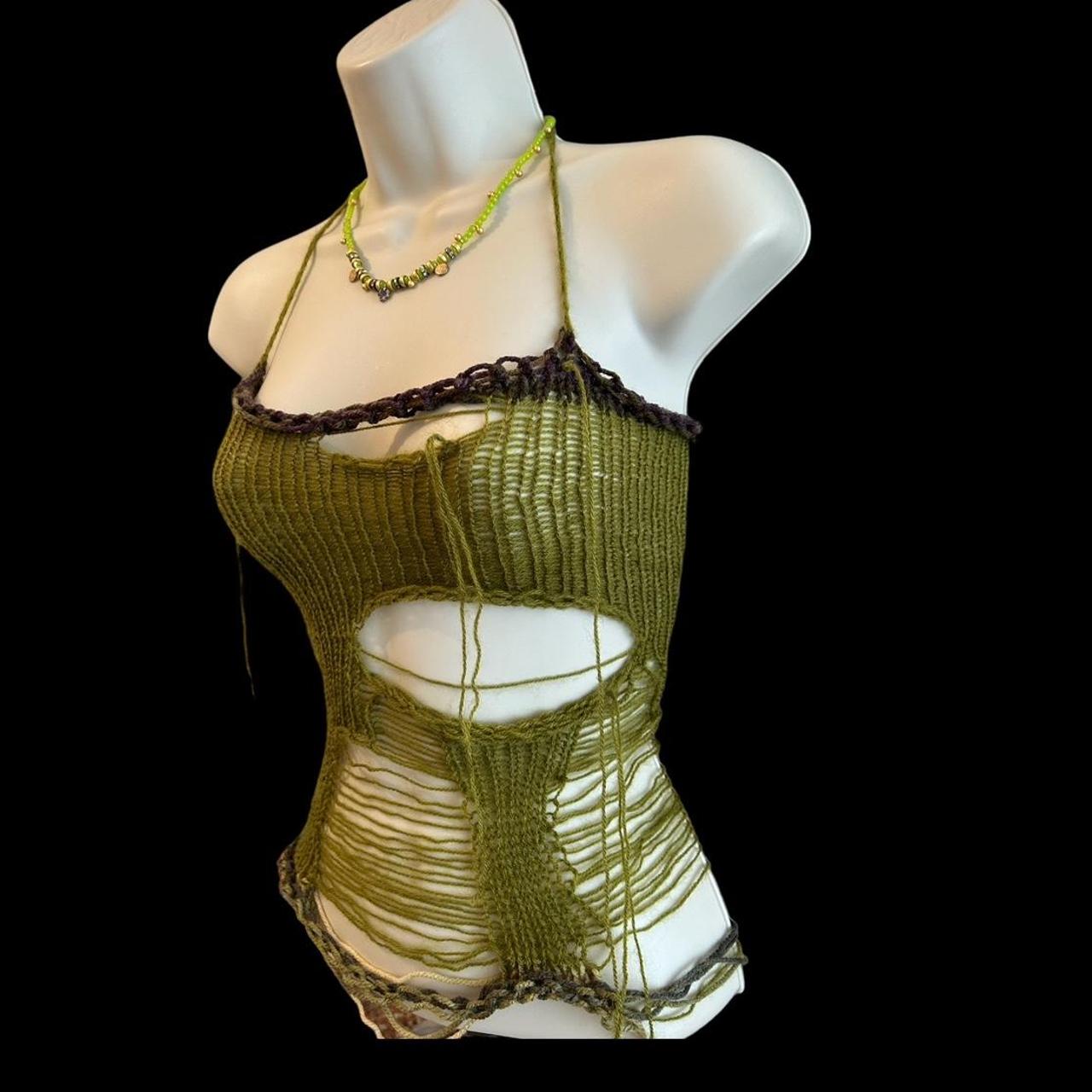 Handmade mohair / angora yarn subversive knit one of... - Depop