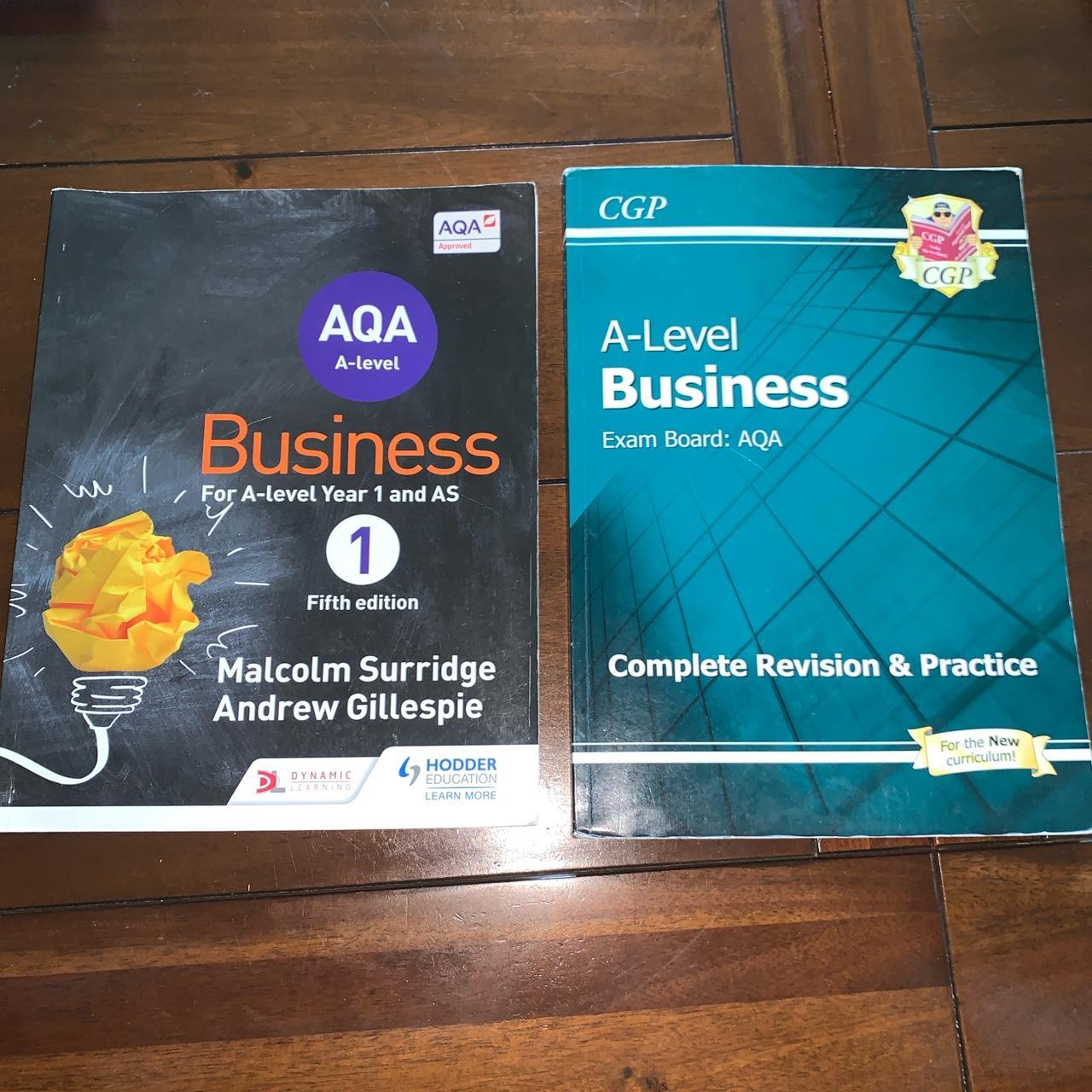 AQA A LEVEL BUSINESS TEXTBOOKS CGP AQA RRP both... - Depop