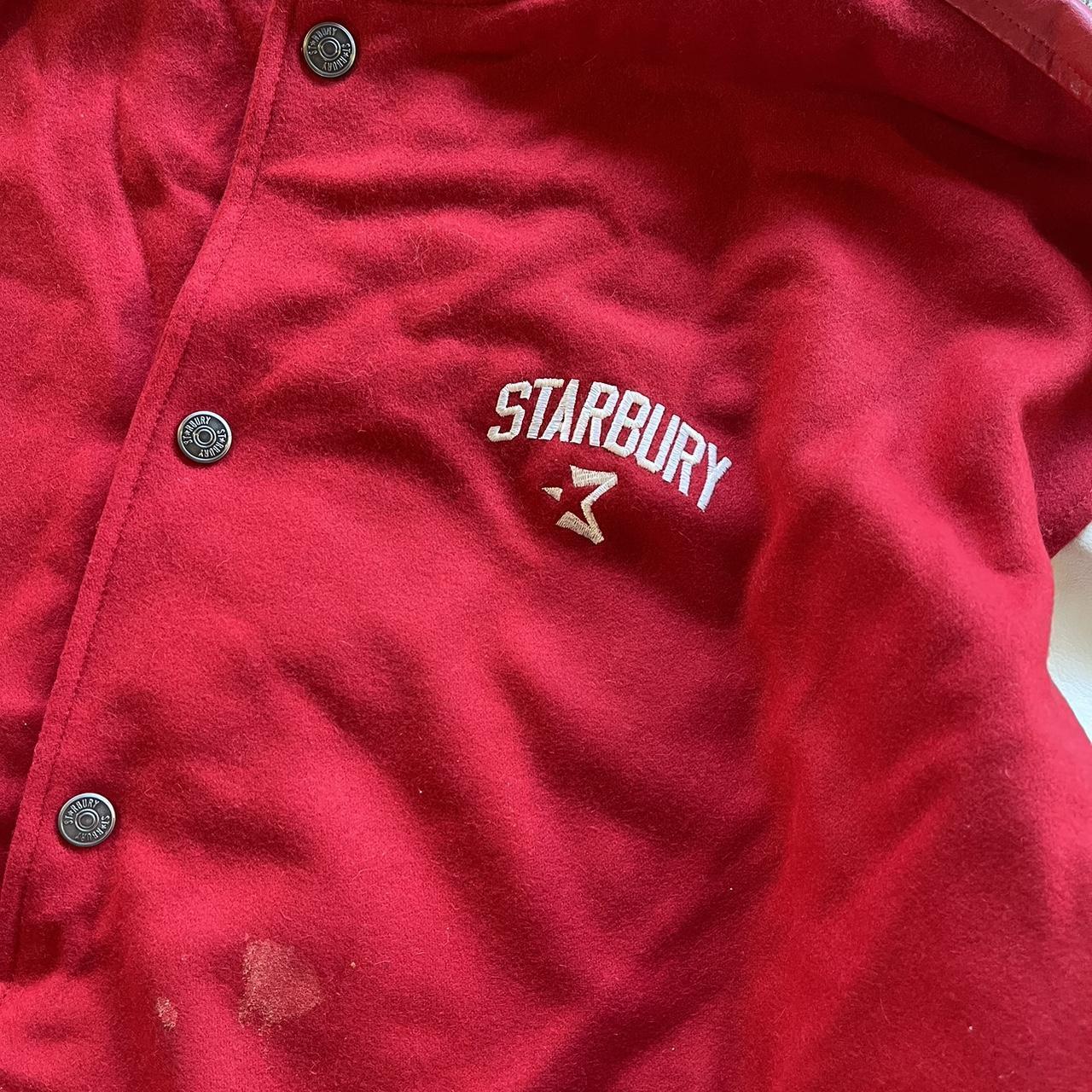 Y2K Starbury Varsity Jacket Tagged Size... - Depop