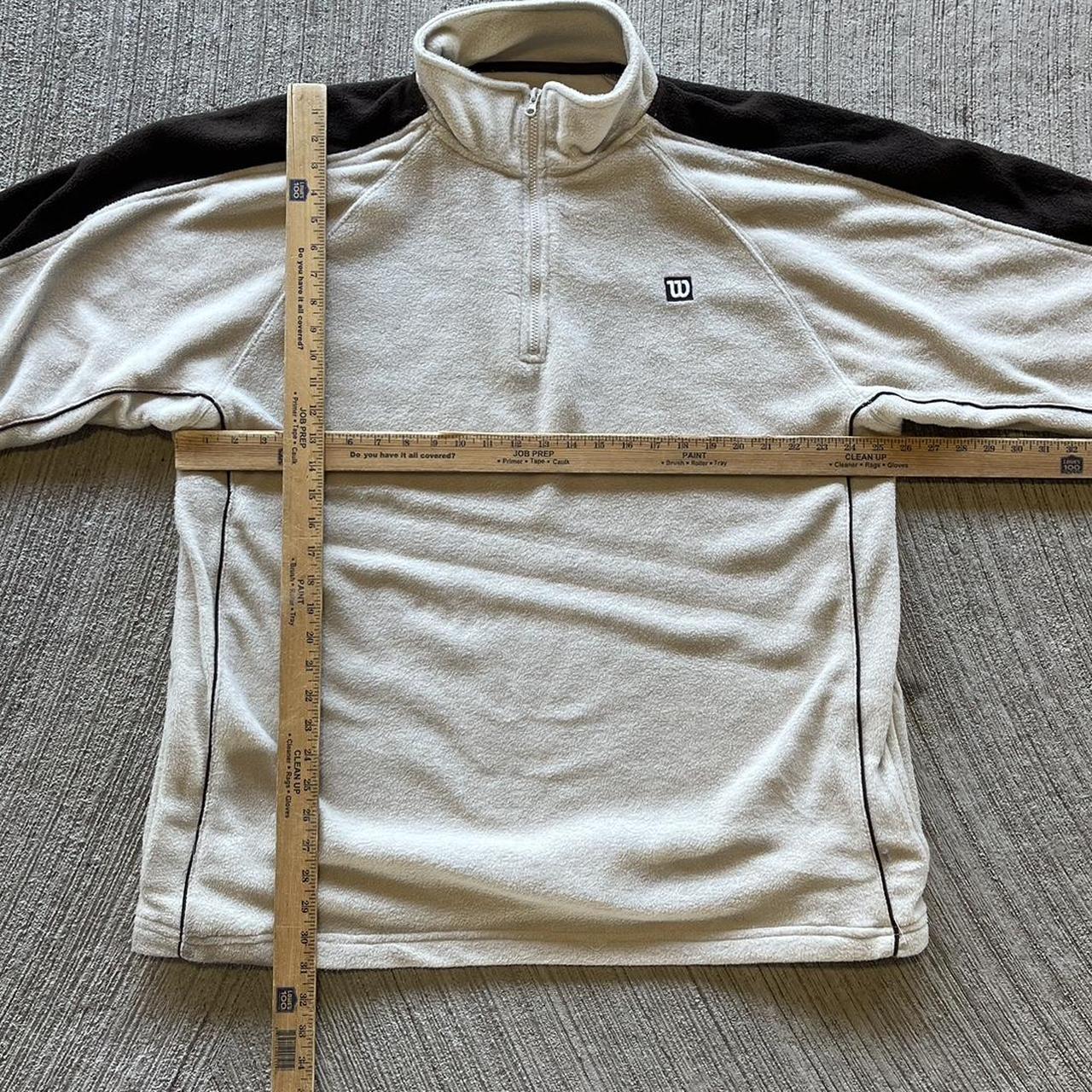 Vintage Cream & Brown Wilson Fleece Tagged Size:... - Depop