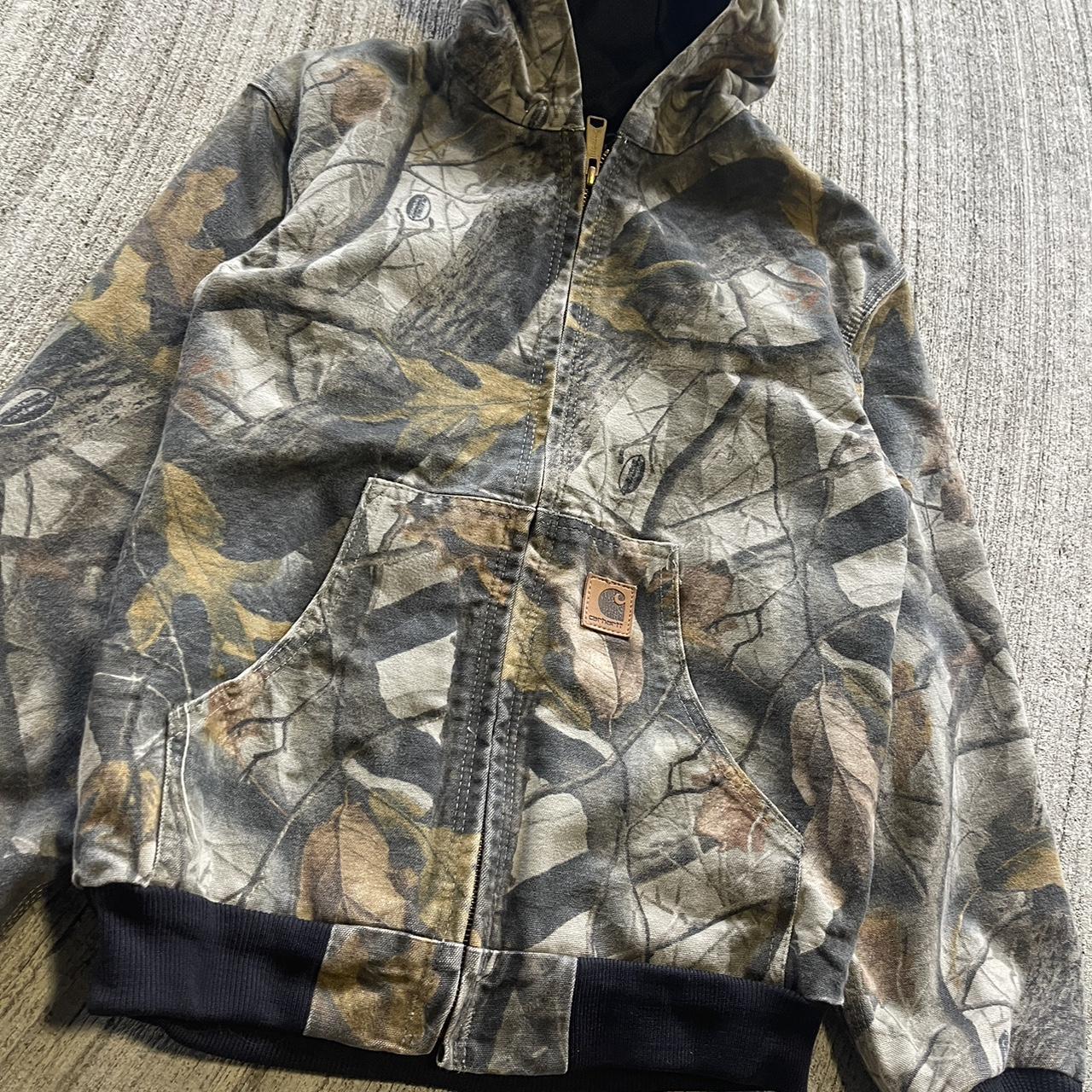 Vintage Camo Carhartt Jacket Tagged Size:... - Depop