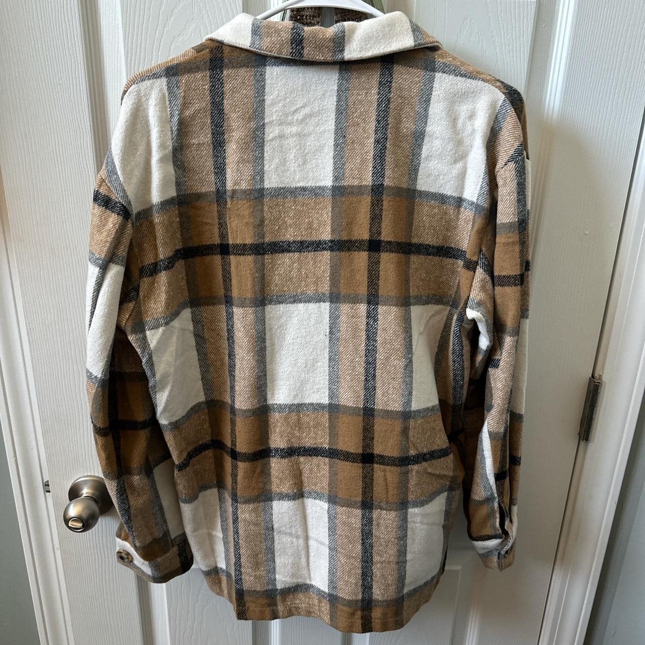 Fall flannel black & tan! #comfy #fall #flannel... - Depop