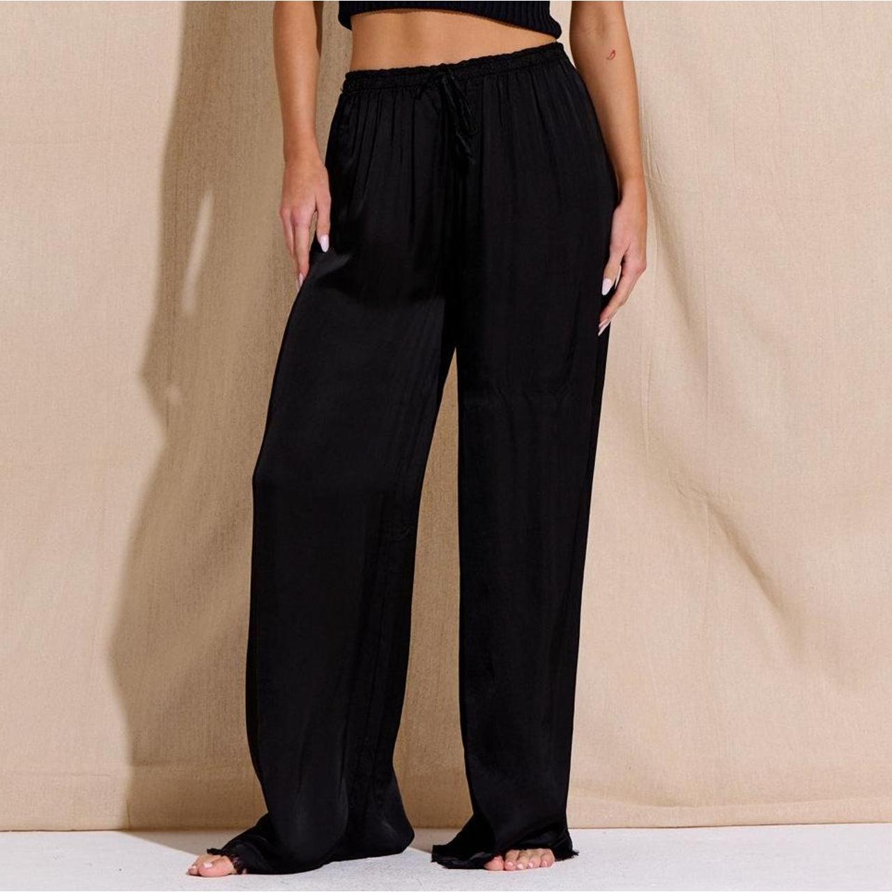 Lena trousers NAVY ONE SIZE FIT UK - 6-12 - Depop