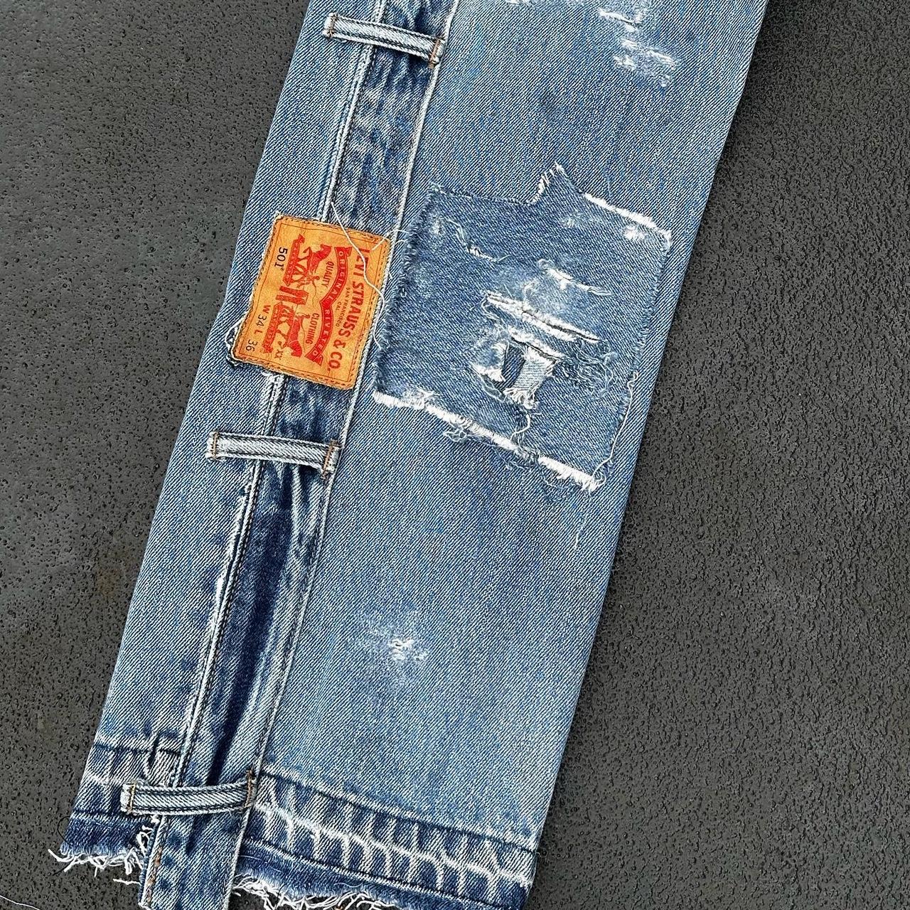 Levi Patchwork Jeans. Custom made to Order. Not for... - Depop