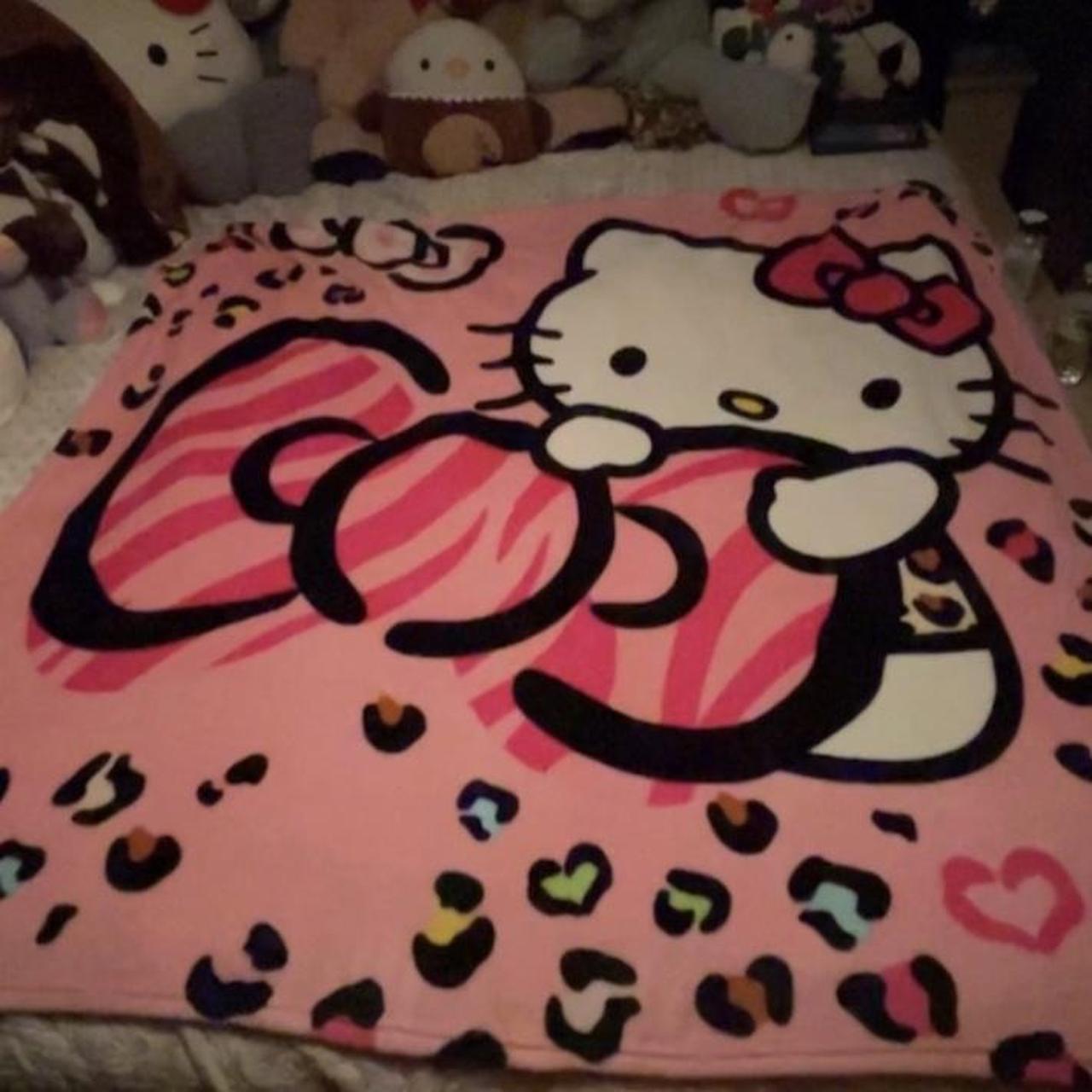 hello kitty blanket! super soft and comfy and barely... - Depop