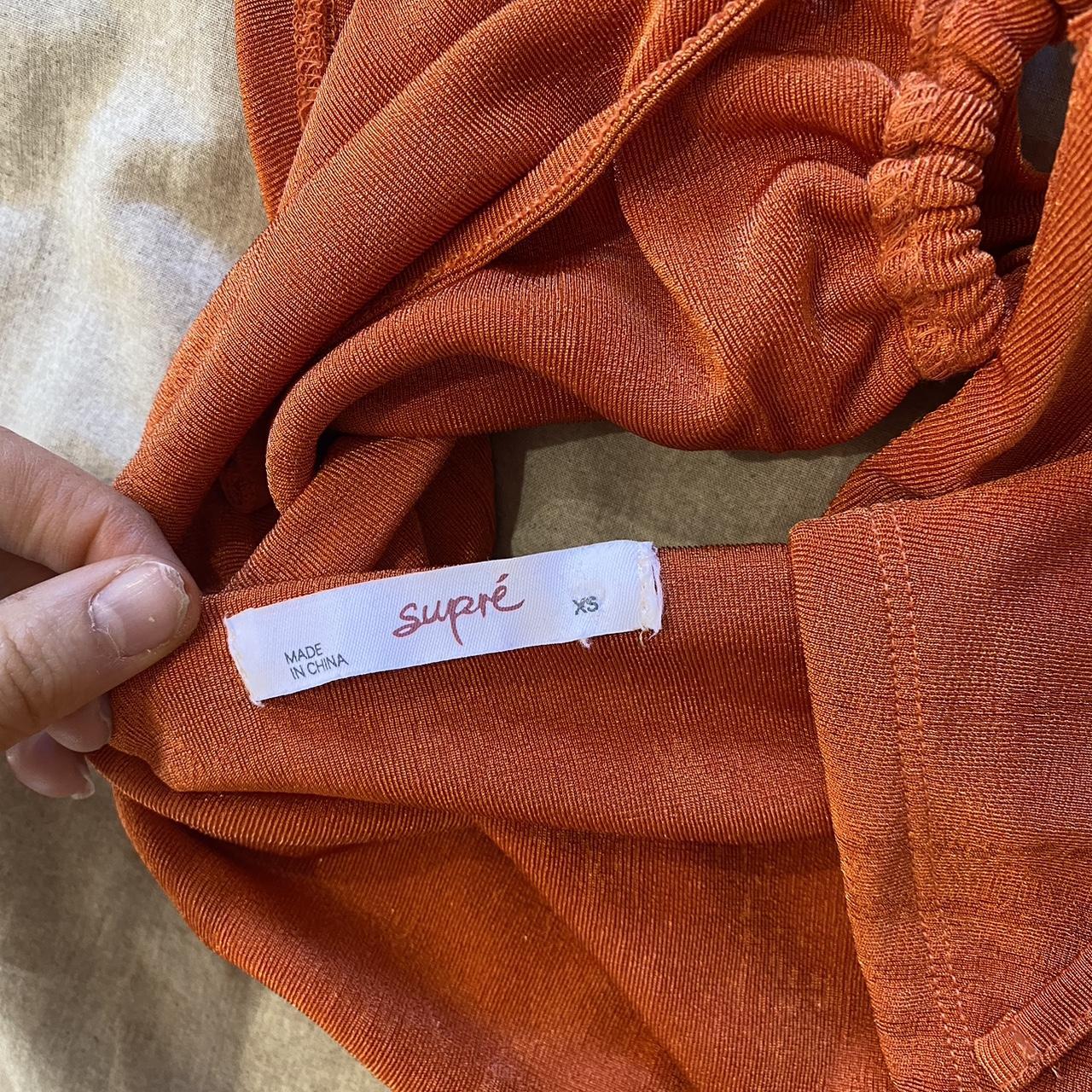 Supre orange halter neck - Depop