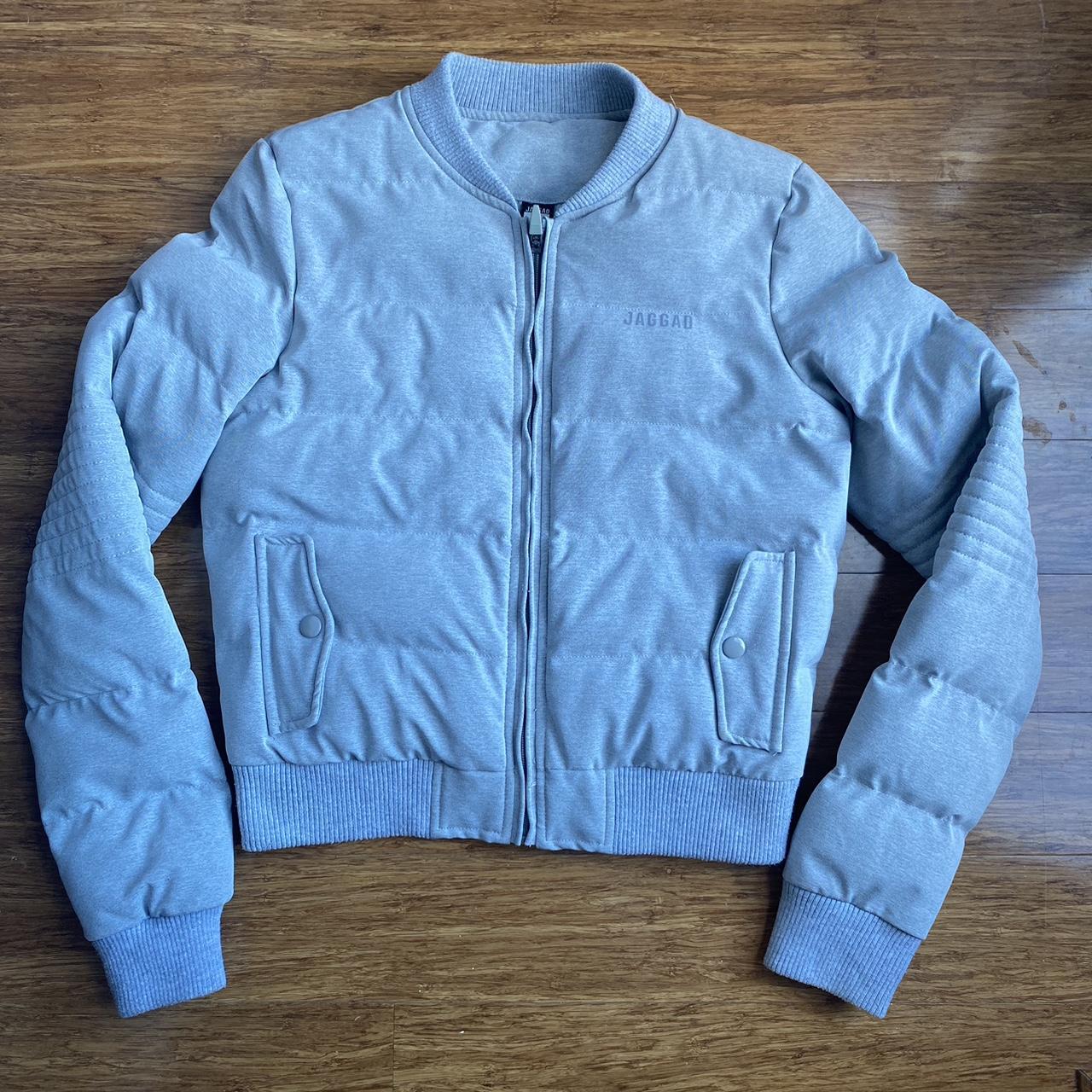Jaggad light grey puffer jacket. Excellent used... - Depop