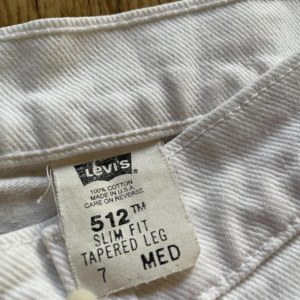 Levi’s White 512 Slim Fit Tapered Leg Amazing... - Depop