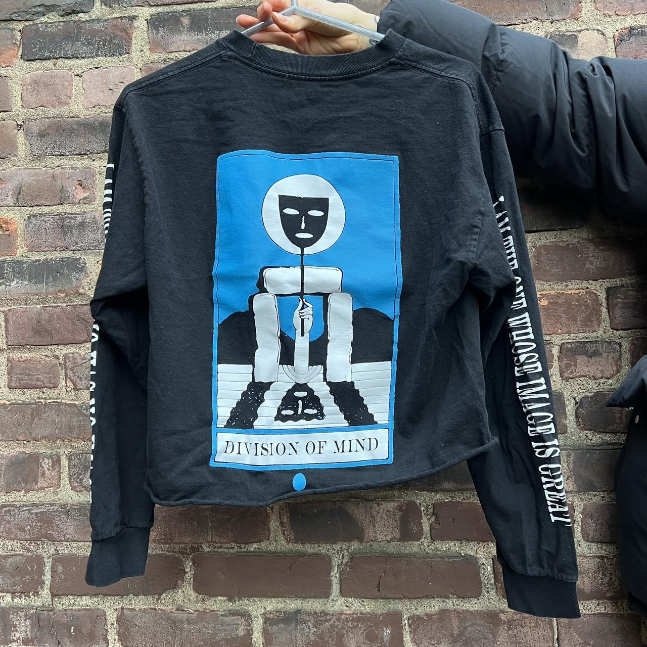 Division of Mind cropped long sleeve Condition:... - Depop