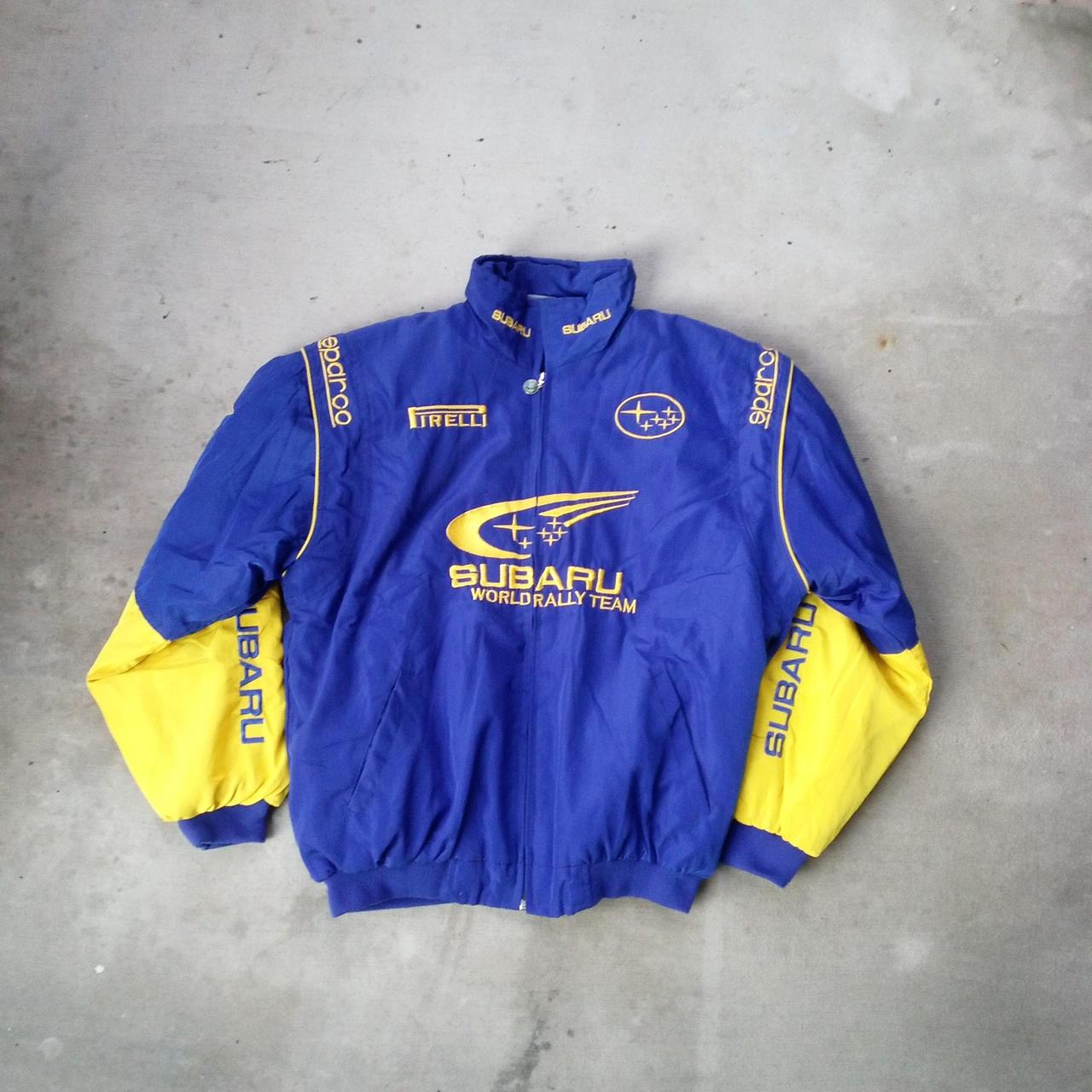 2000s vintage Subaru racing jacket Tagged xl fits... | Depop