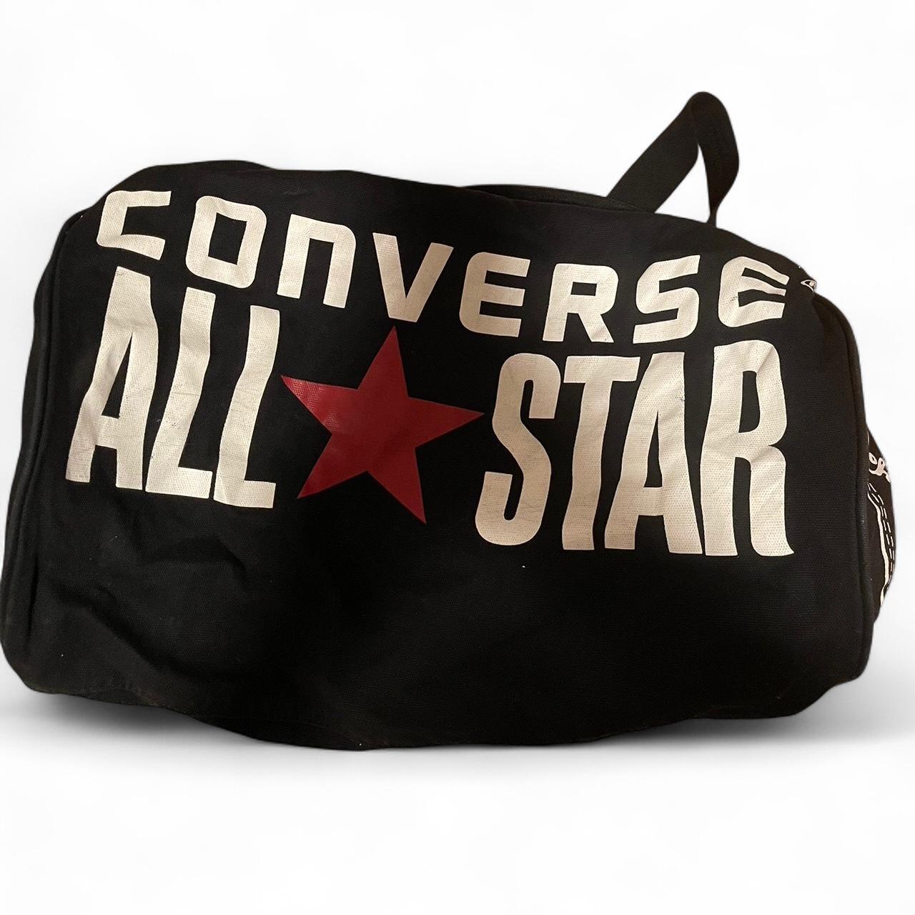 Black Converse All Star canvas duffle bag | Depop