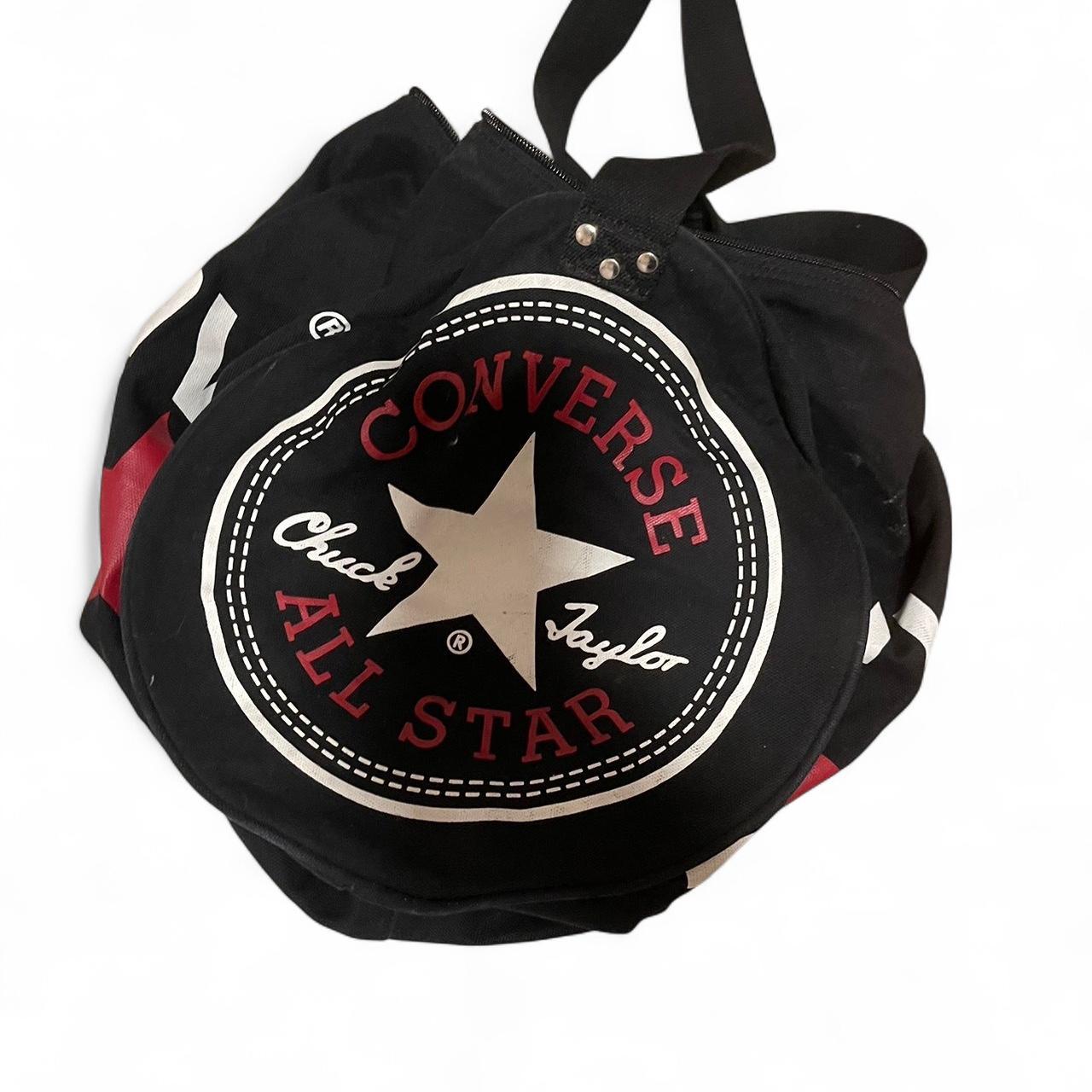 Black Converse All Star canvas duffle bag | Depop