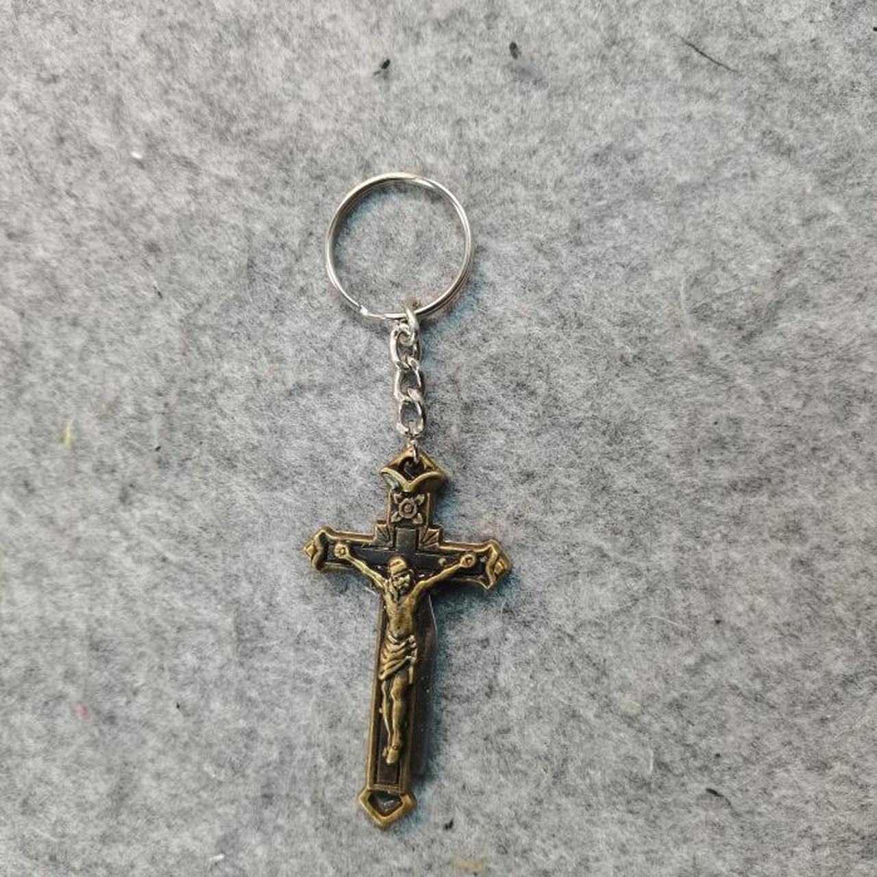 Sup Jesus cross keychain - Depop
