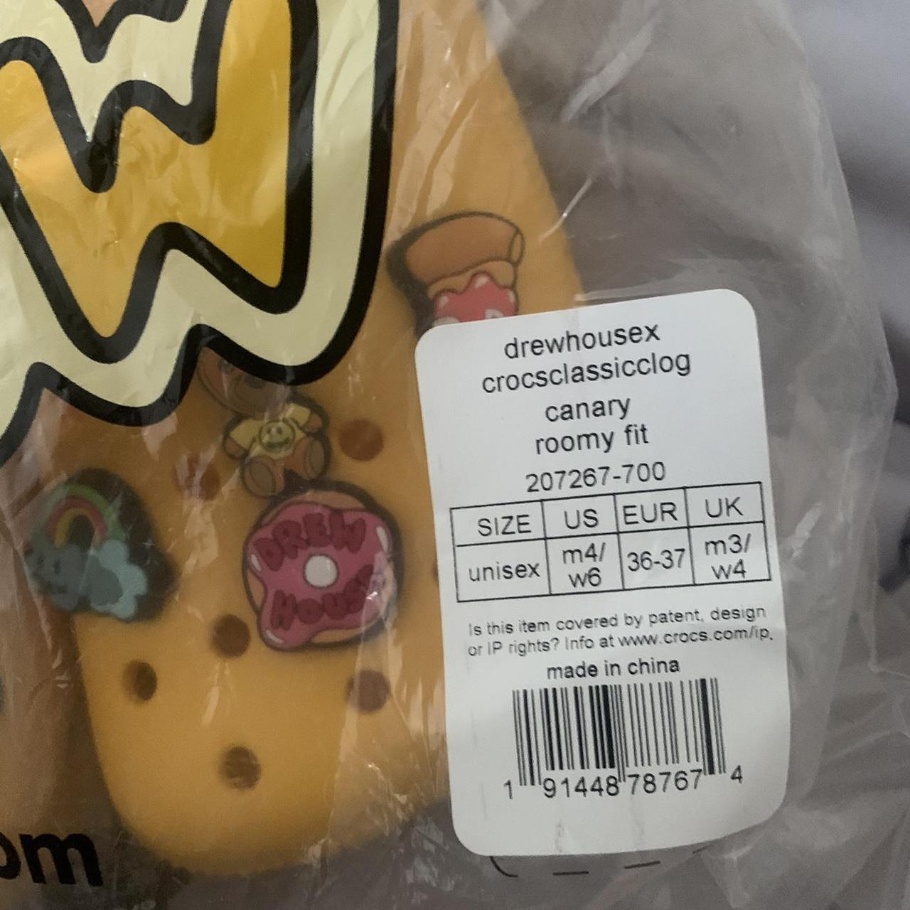 justin bieber drew crocs brand new // size 6 DM... - Depop