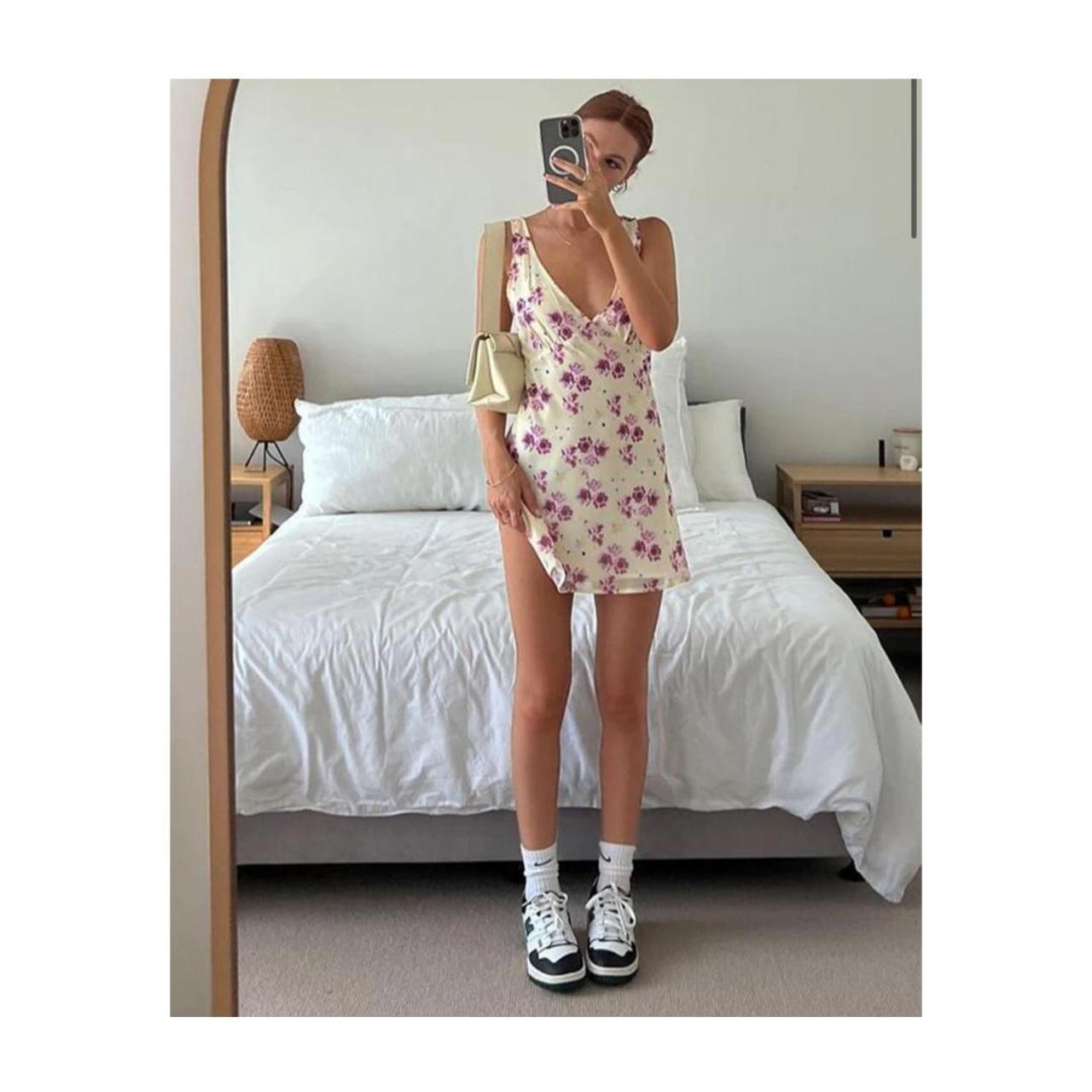 Princess Polly Floral mini Dress New with tags US... - Depop