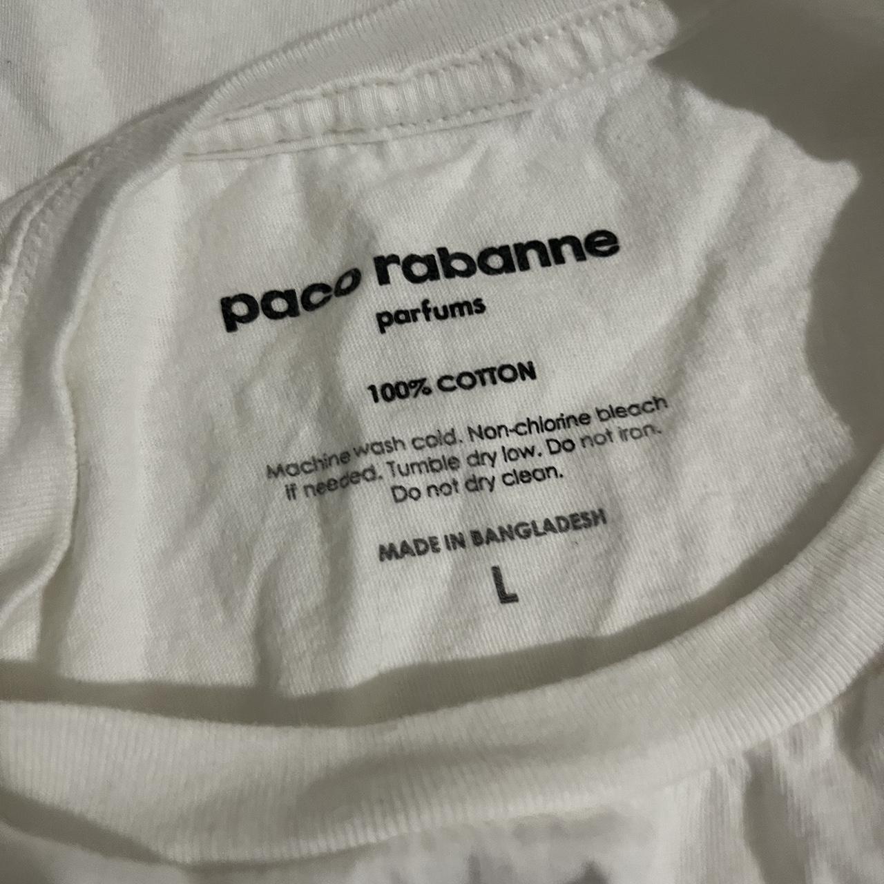 Paco Rabanne Men's White T-shirt | Depop