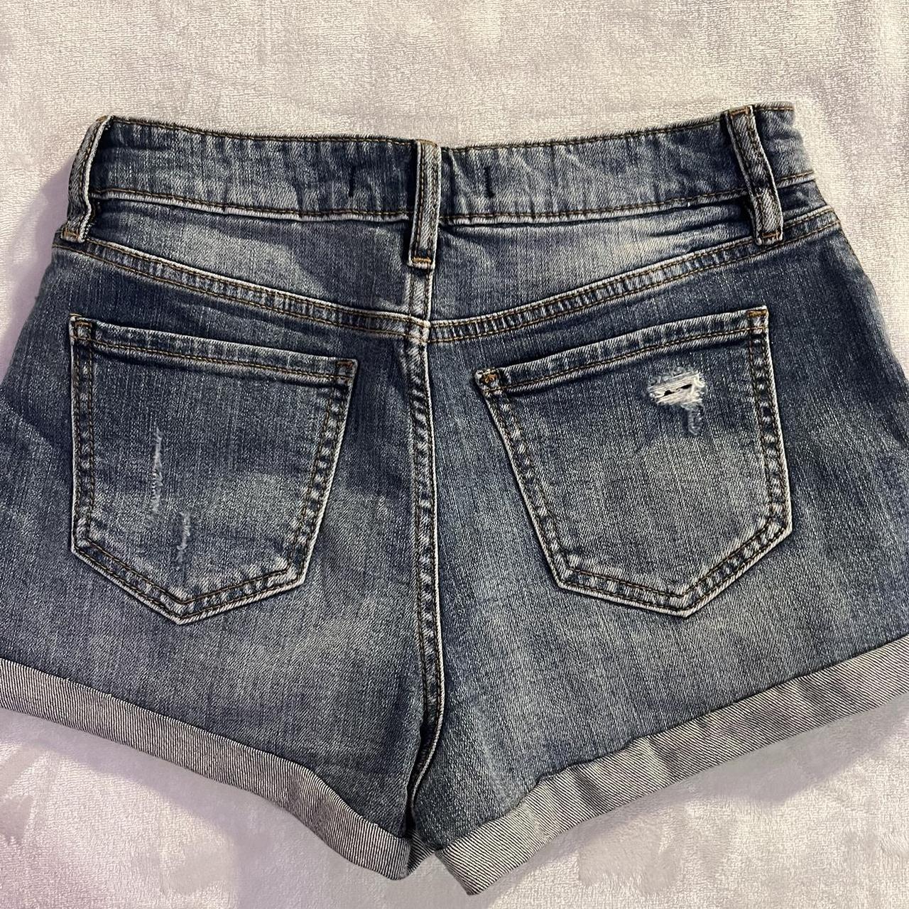 Super High Rise Shorts ~size S (runs big) ~light... - Depop