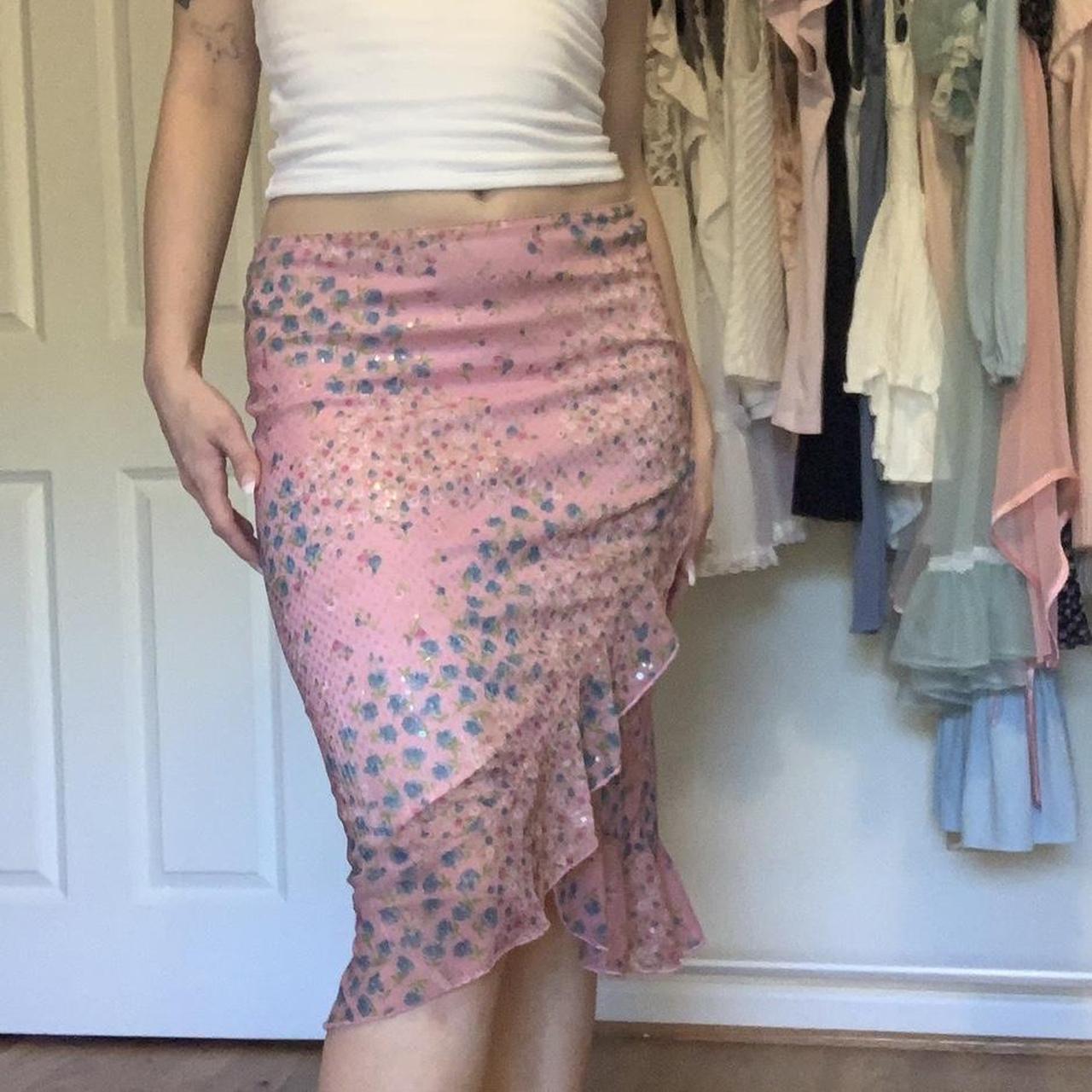 ON HOLD!!! stunning vintage mermaid/fairy core skirt... - Depop