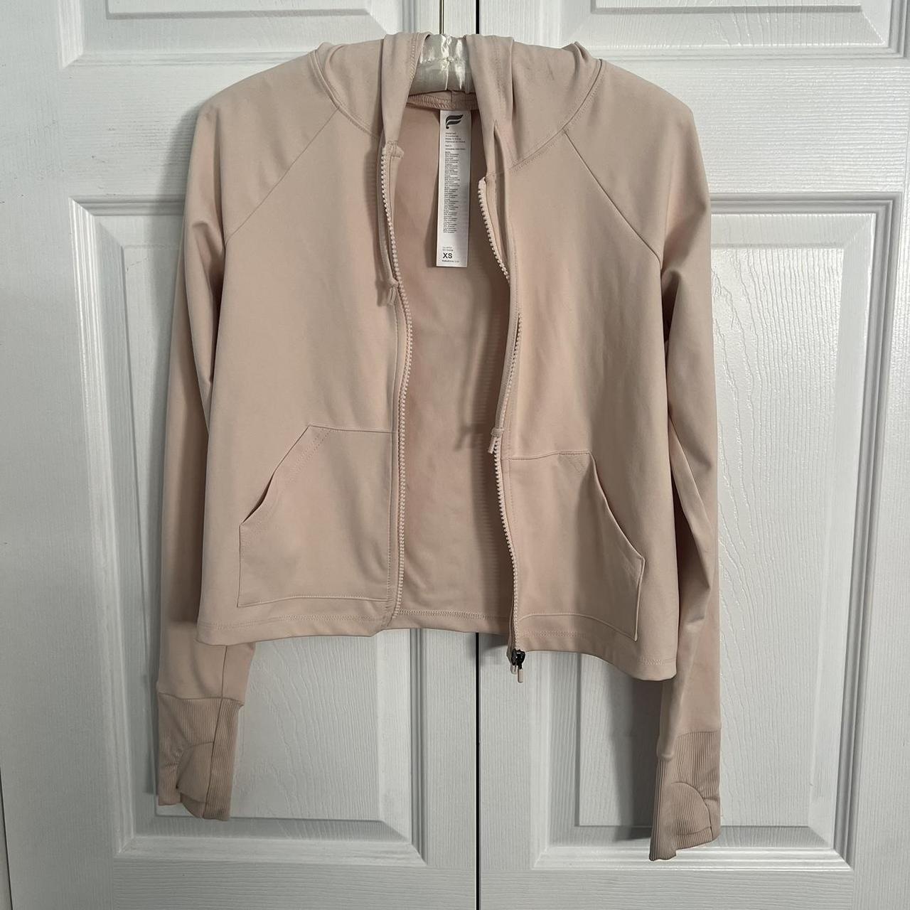Fabletics pink cropped jacket Exercise jacket... - Depop