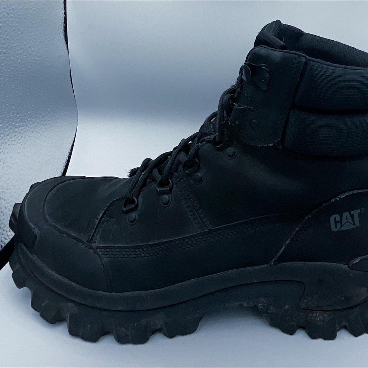 Brutalized chunky CAT boots Size 12, Color Black,... - Depop