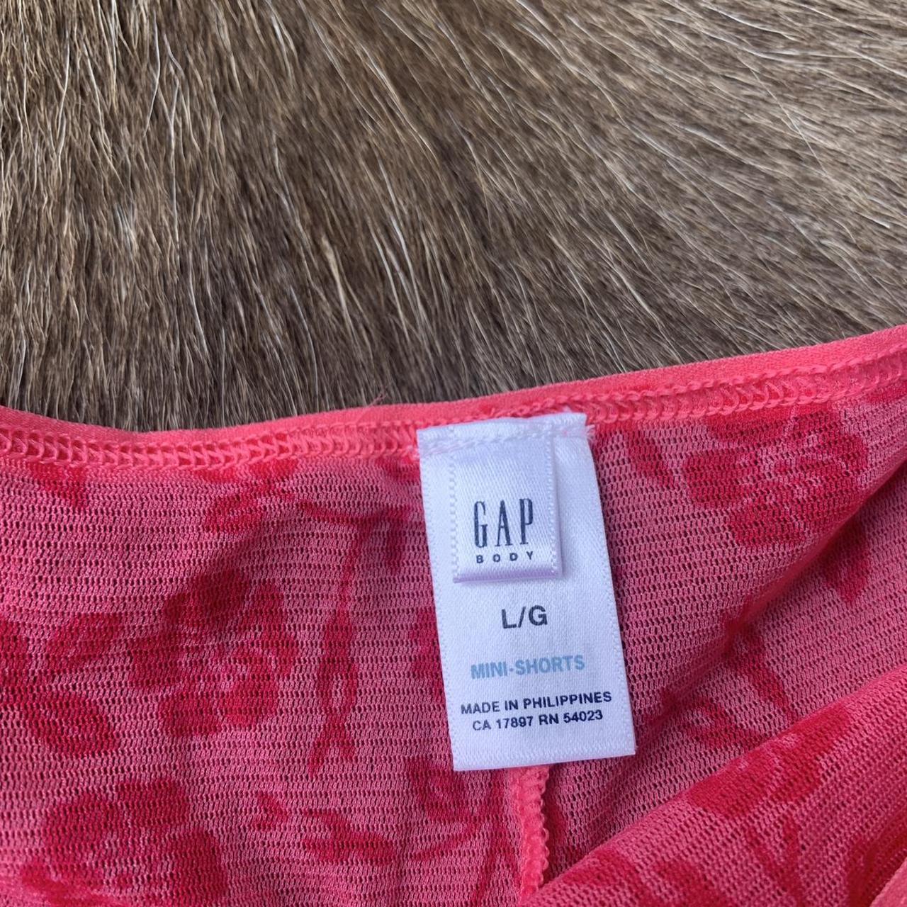 Pink gap mini shorts underwear 💗 cute pink floral... - Depop