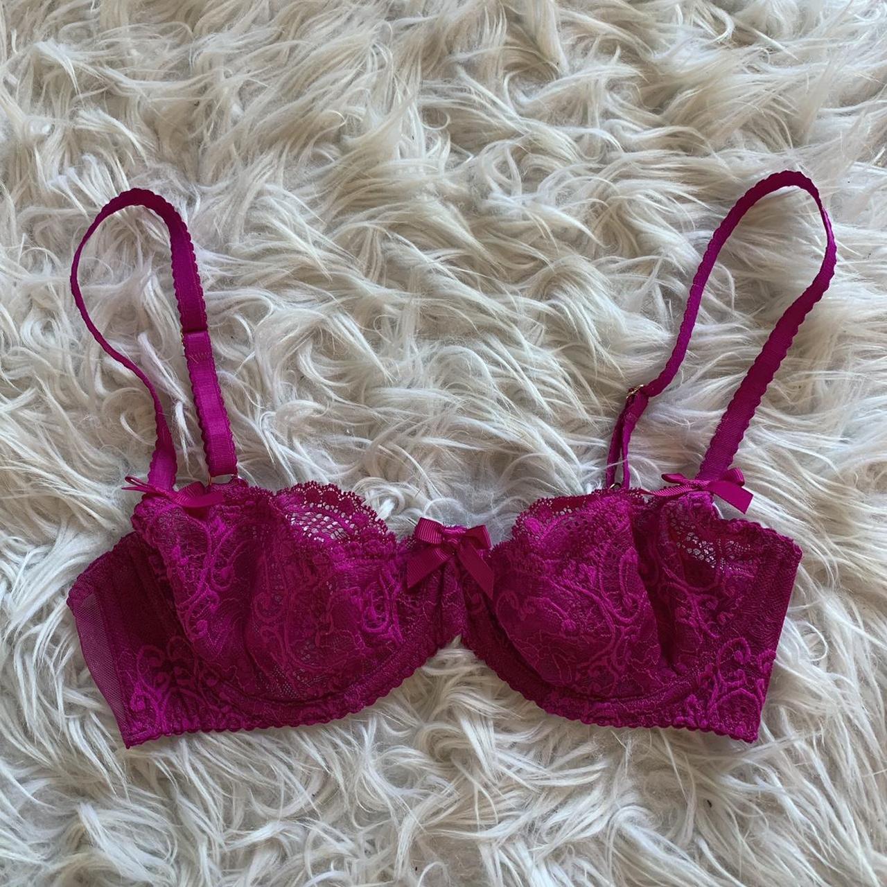 Purple lace bra! Cutest purple bralette, total... - Depop