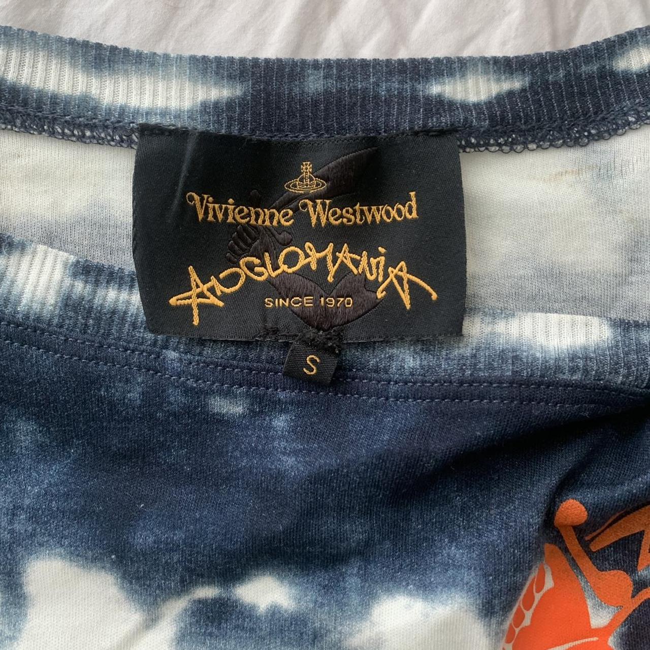 Vivienne Westwood tiedye three-quarter sleeves top... - Depop