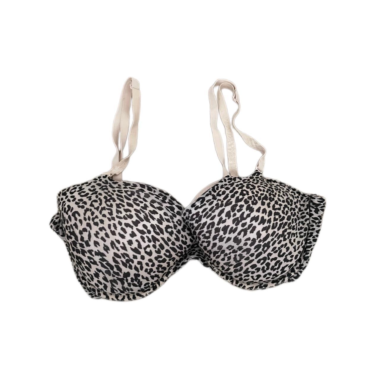 Vintage Victorias secret Leopard print Bra Perfect... - Depop