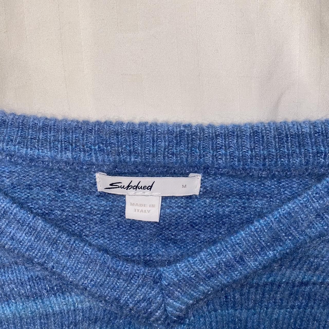 Subdued blue sweater Flare sleeves Size M V... - Depop