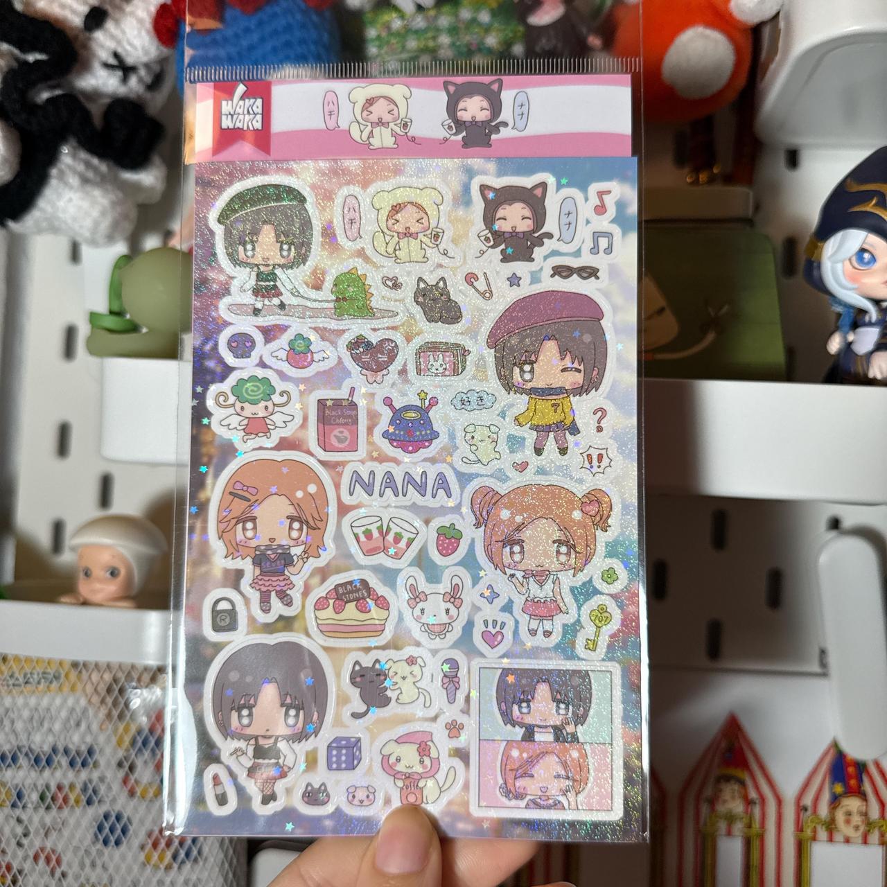 nana sticker sheet ⋆⭒˚.⋆ - featuring chibi nana... | Depop