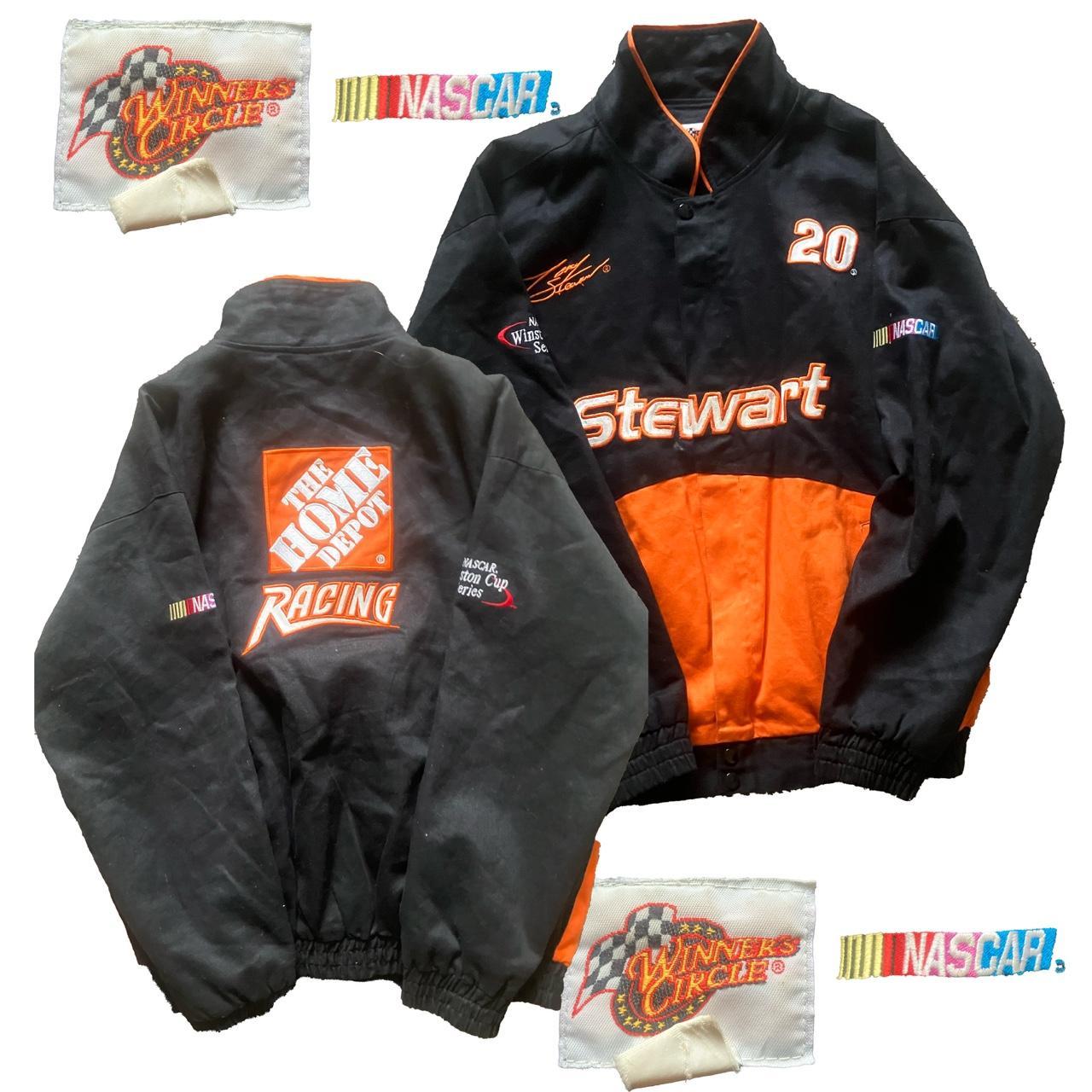 2000s Vintage NASCAR racing jacket with adjustable... | Depop