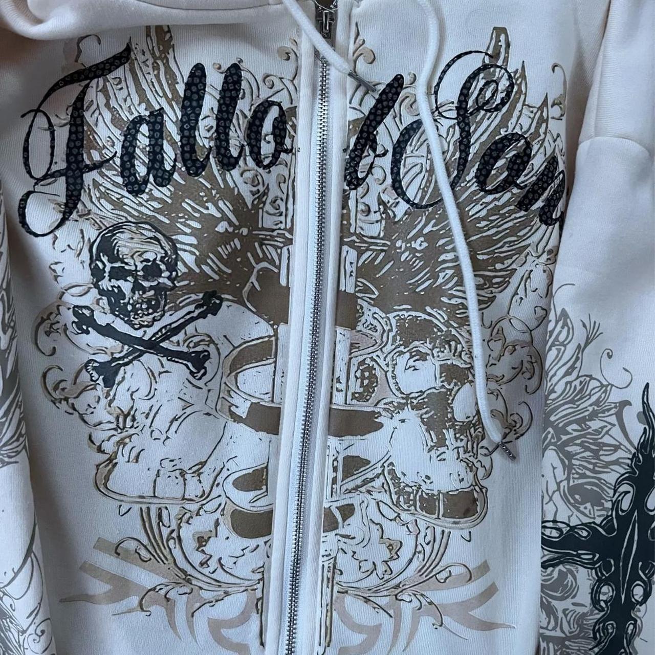 fallen sons fleece graphic hoodie *perfect condition* - Depop