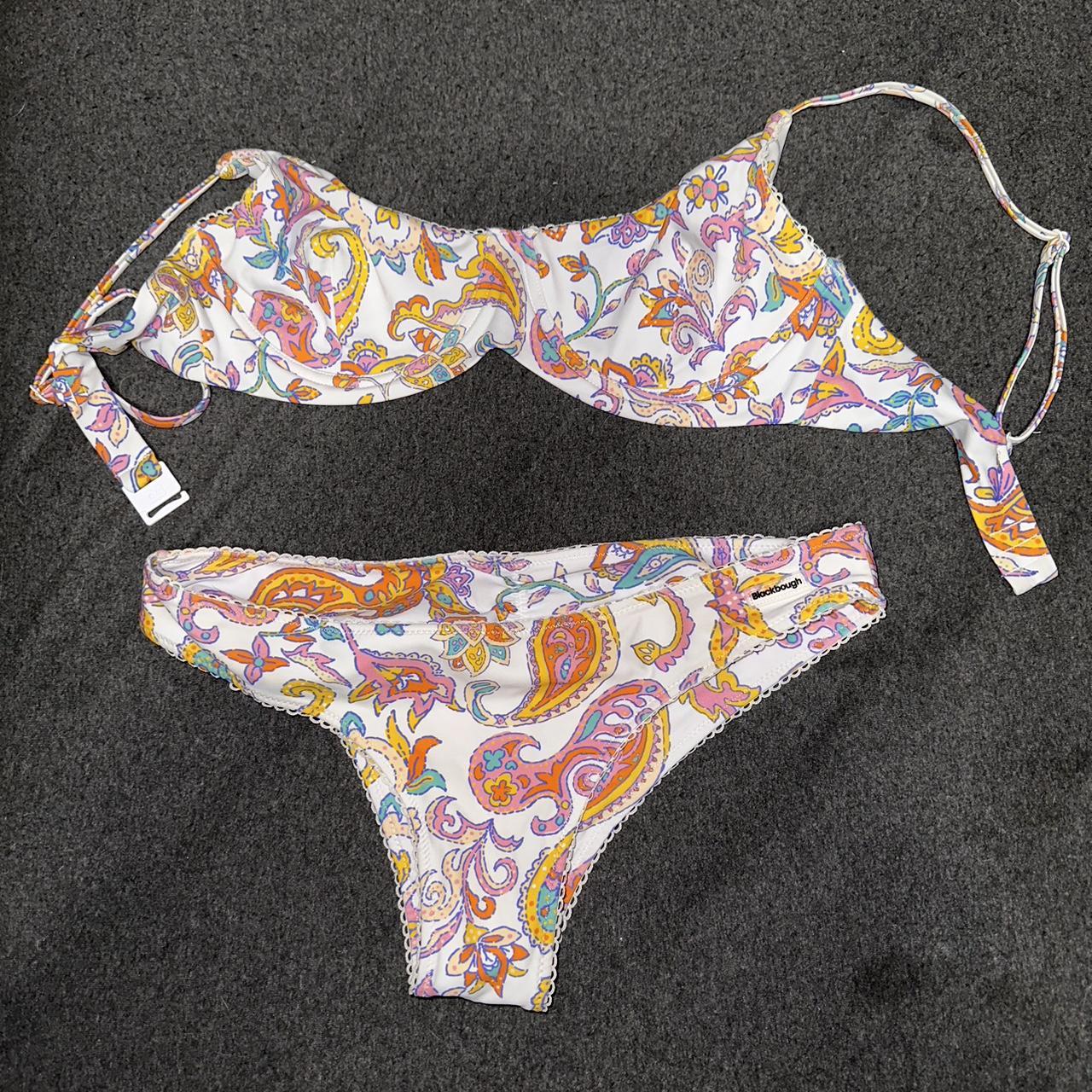 blackbough swim paisley print bikini set not sold... - Depop