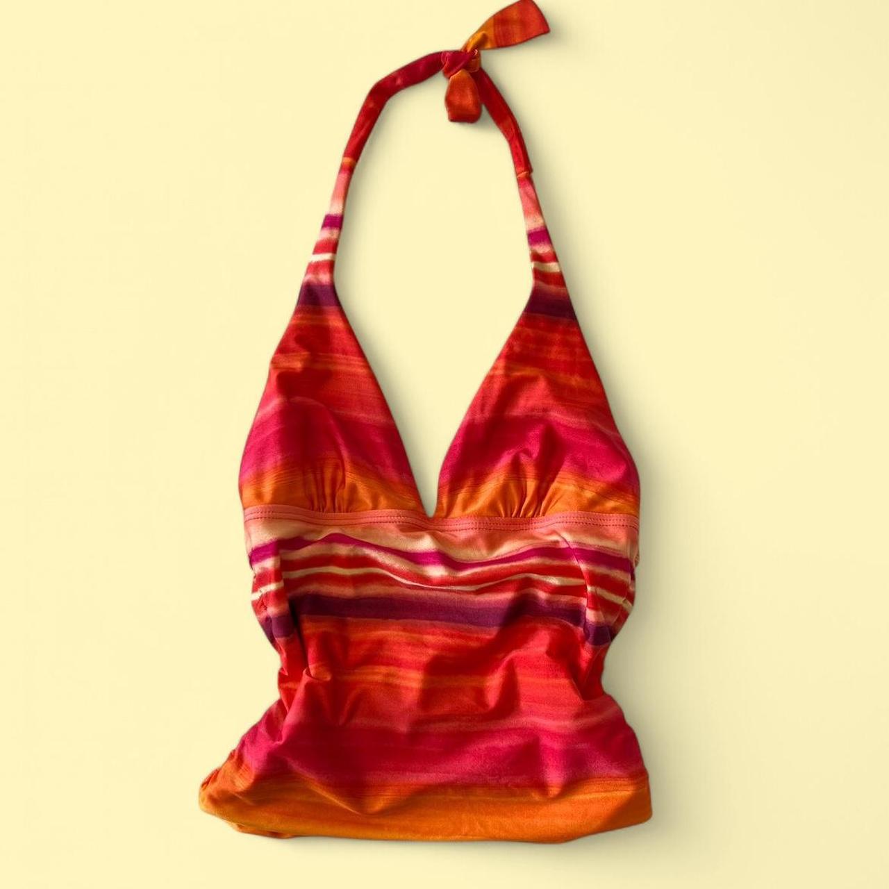 Classic Elements Sunset Tankini Orange Red Pink... | Depop