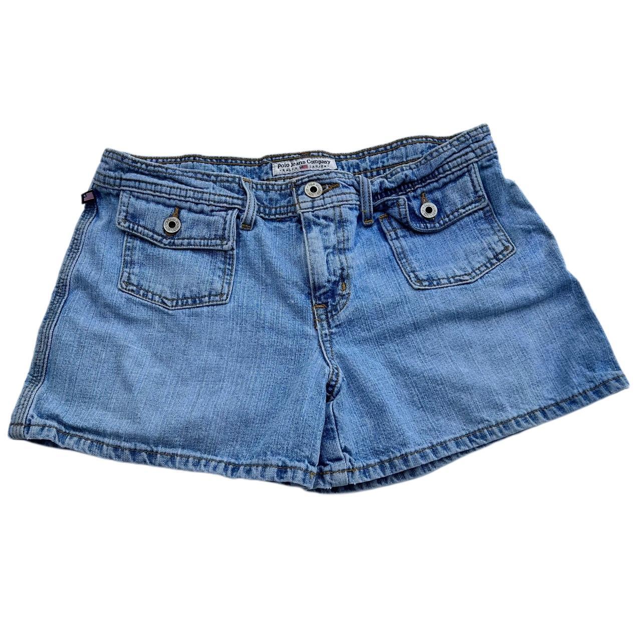 Vintage Ralph Lauren Mid Rise Jean Shorts Labeled... - Depop