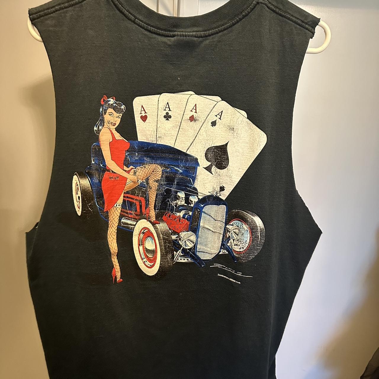 vintage motorcycle cut off shirt! #moto #vintage - Depop